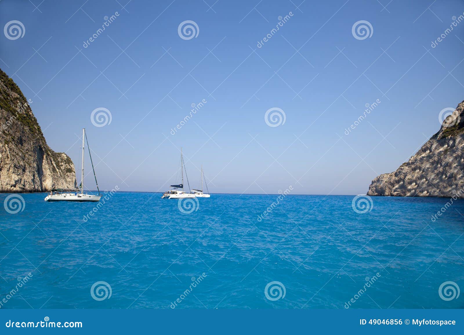 Blue water lagoon stock photo. Image of journey, shipping - 49046856