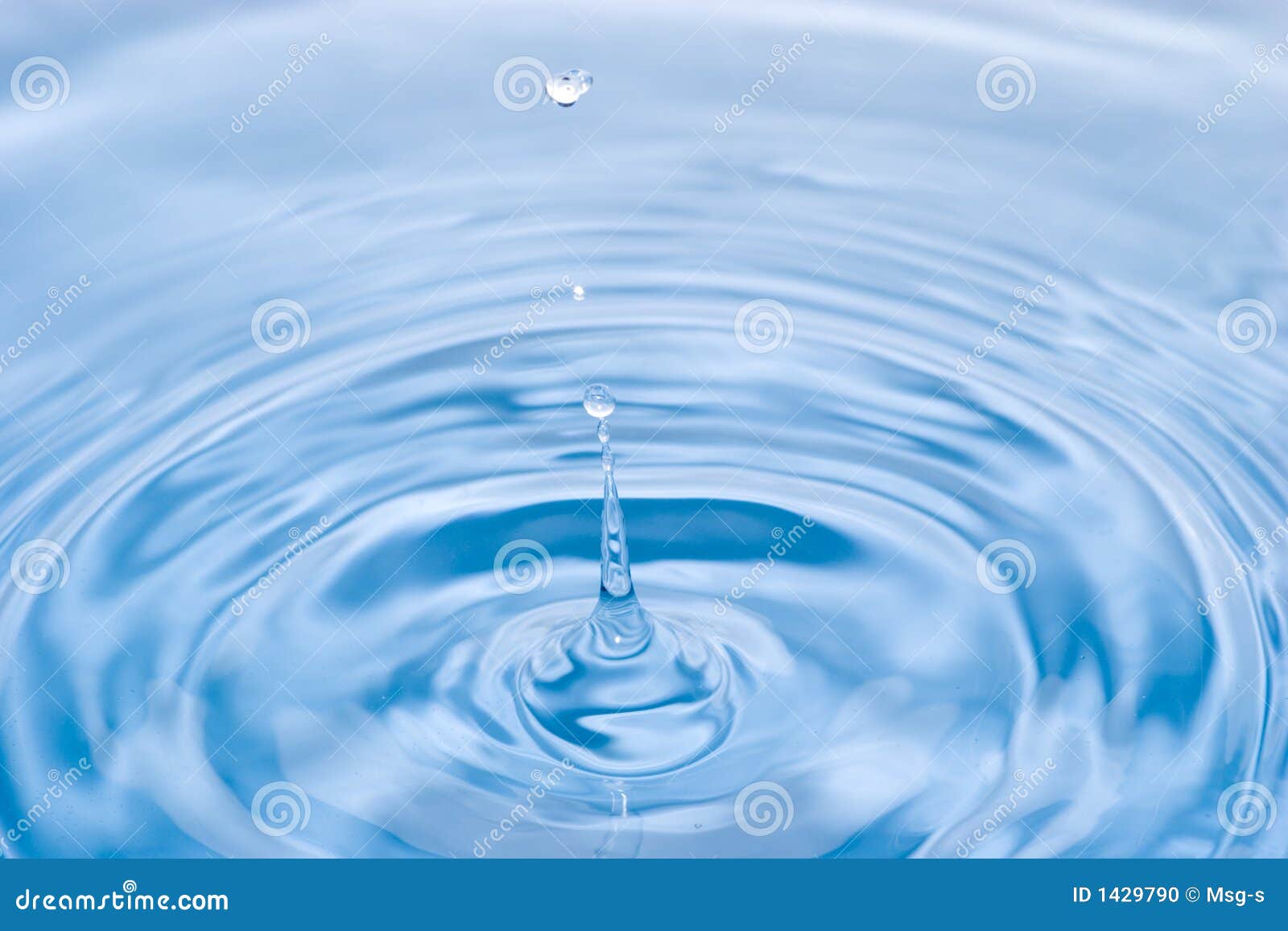 Blue water pin stock photo. Image of drops, duotone, cold - 1429790