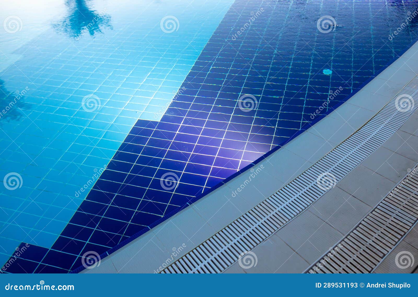 Blue Water in the Pool As a Background at Night Stock Image - Image of ...
