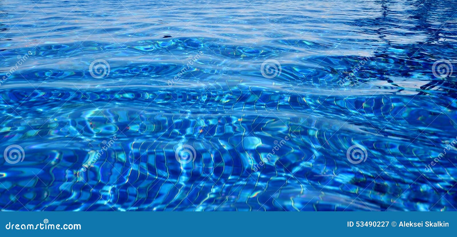 Blue Water in the Pool Bottom Distort Tiled Stock Image - Image of ...