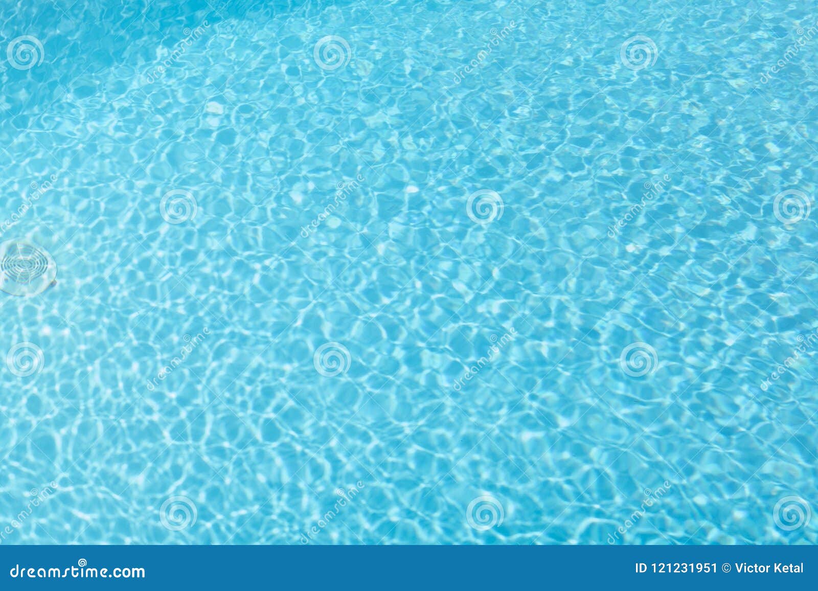 Blue Water in the Pool and the Bottom. Stock Image - Image of caustic ...