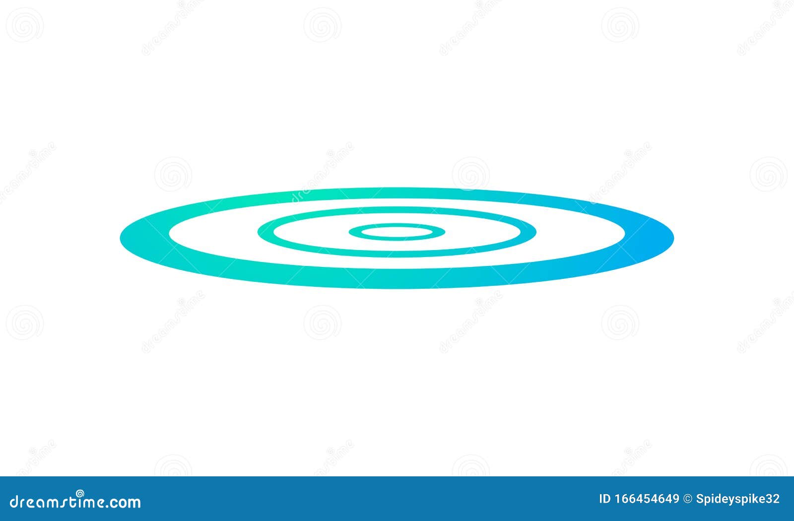 Blue Water Ripple. Isolated Vector Illustration Stock Vector ...