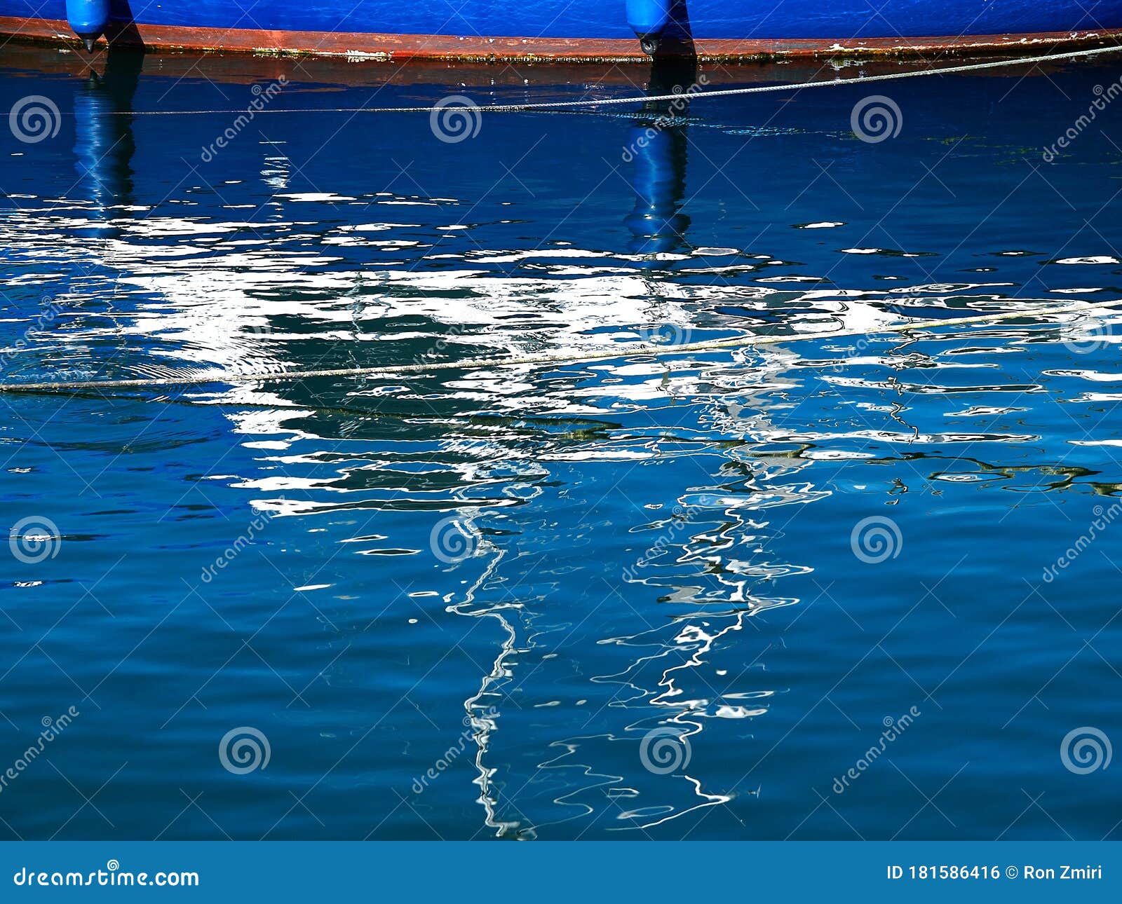Blue Water Ripples Background Stock Photo - Image of light, lake: 181586416
