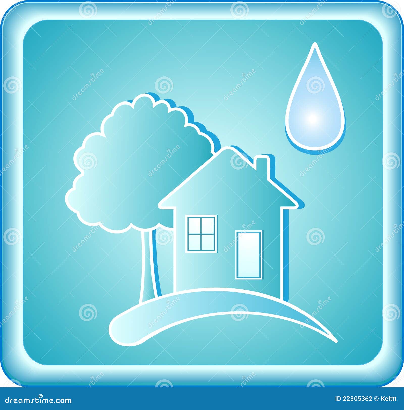 Water Tap Sign Cartoon Vector | CartoonDealer.com #82067123