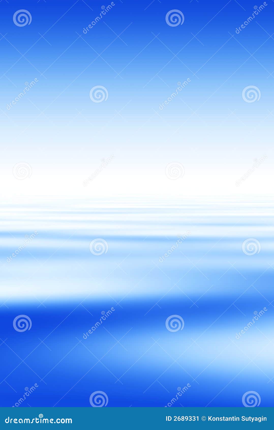 Blue Water and Sky Background Stock Illustration - Illustration of ...