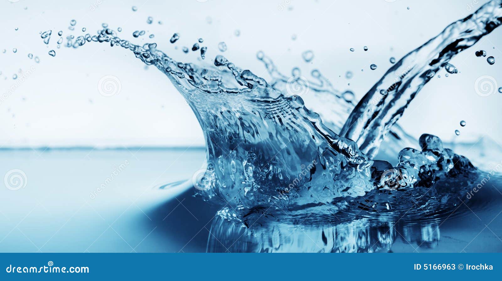 Blue water splash stock image. Image of splash, pure, vivid - 5166963