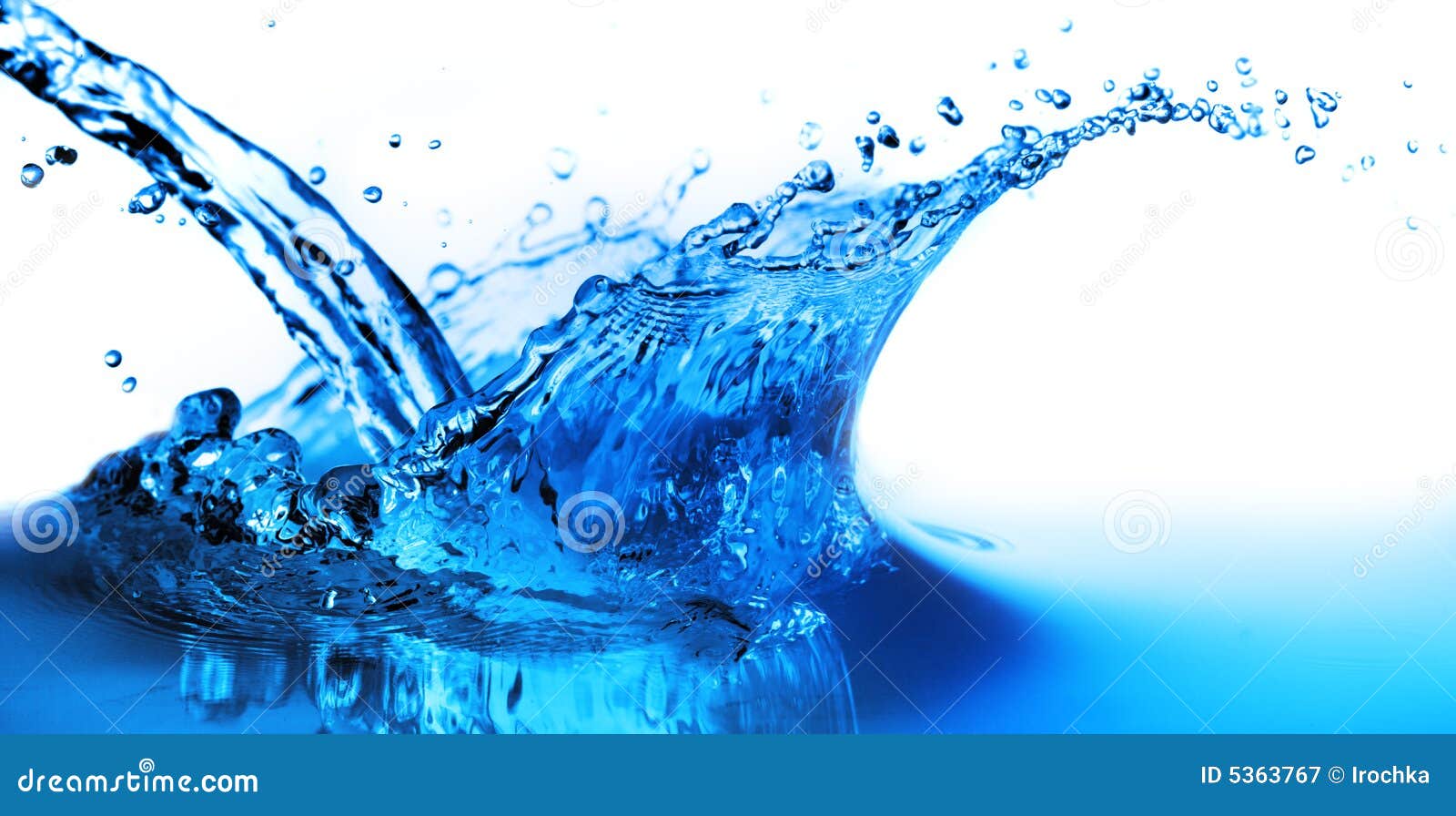 Blue water splash stock image. Image of bright, bubbles - 5363767