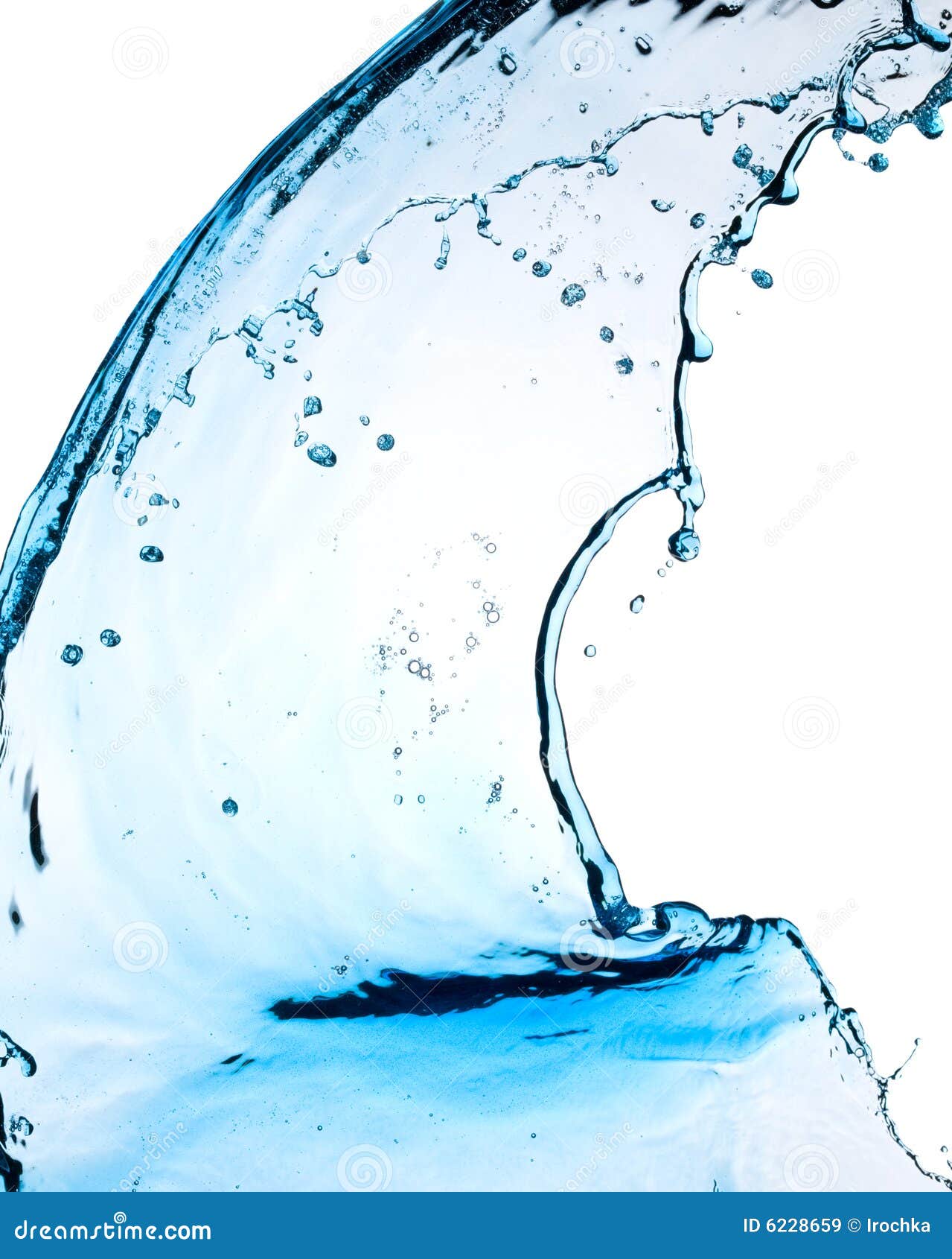 Blue water splash stock image. Image of still, water, motion - 6228659