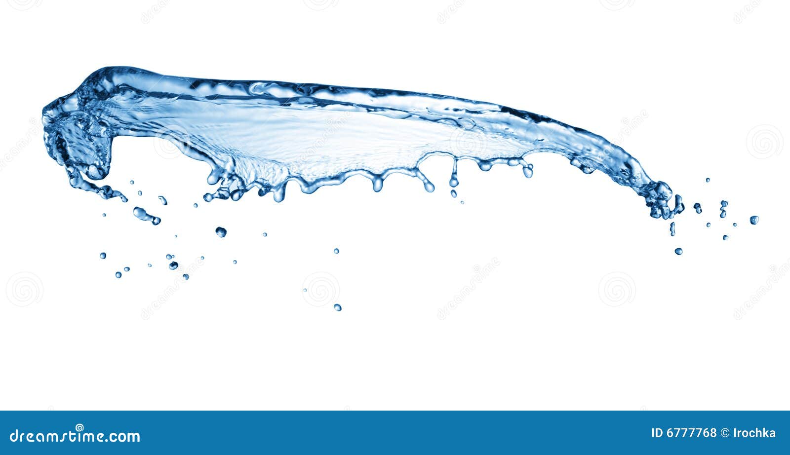 Blue water splash stock photo. Image of droplets, drops - 6777768