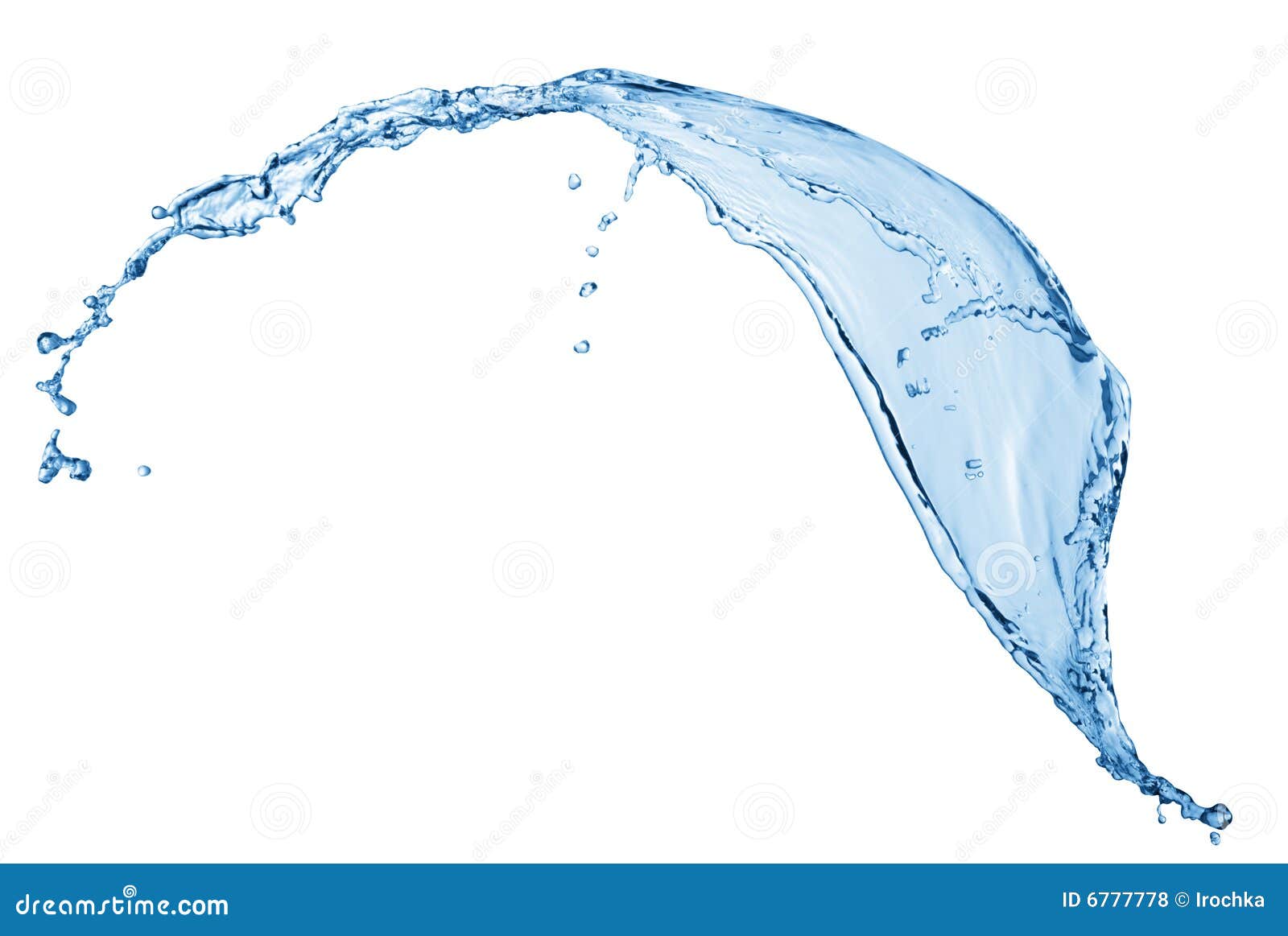 Blue water splash stock photo. Image of detail, splash - 6777778