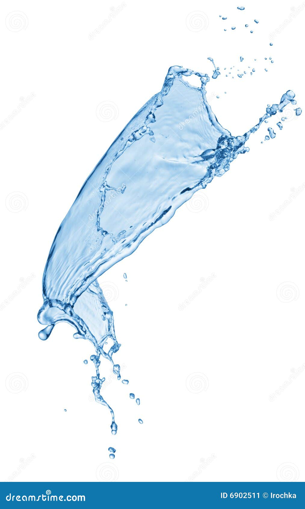 Blue water splash stock image. Image of closeup, detailed - 6902511
