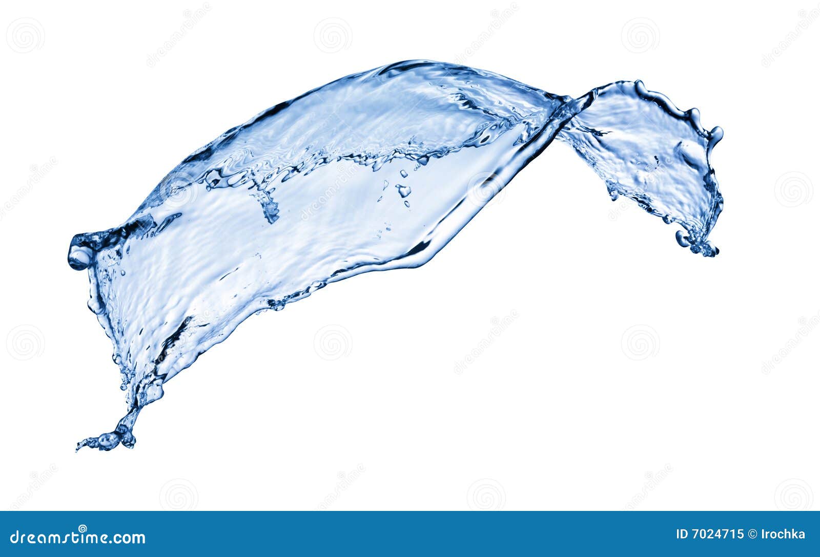 Blue water splash stock image. Image of detailed, still - 7024715