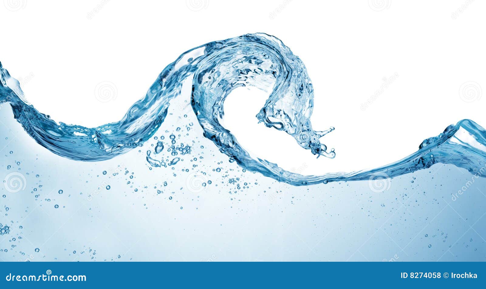 Blue water splash stock photo. Image of blue, bubbles - 8274058
