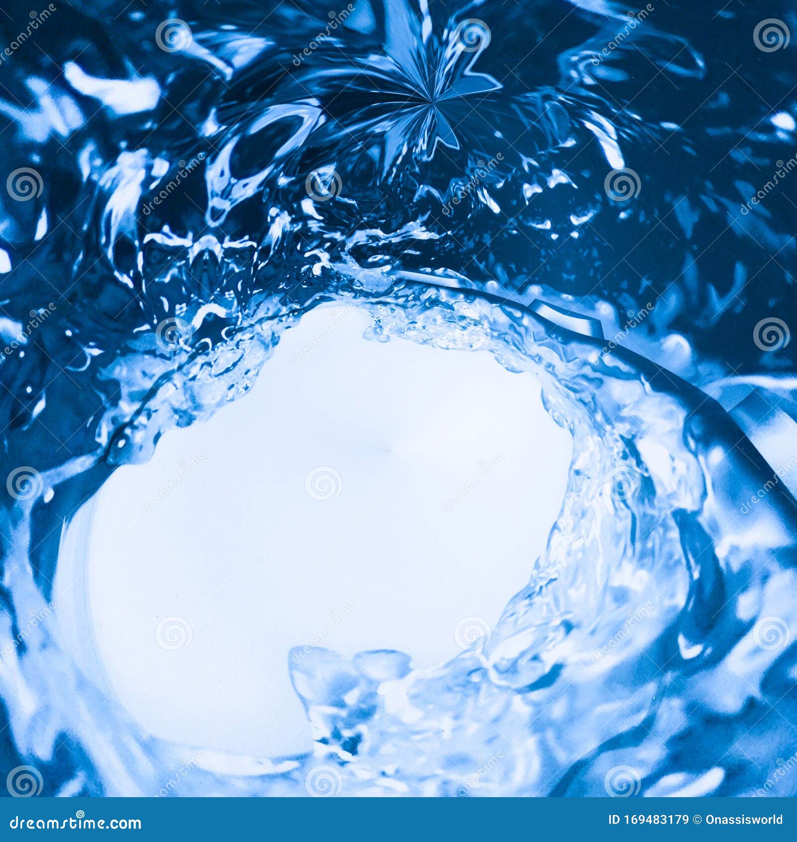 Blue Water Splash Abstract Art Background Stock Image - Image of splash ...