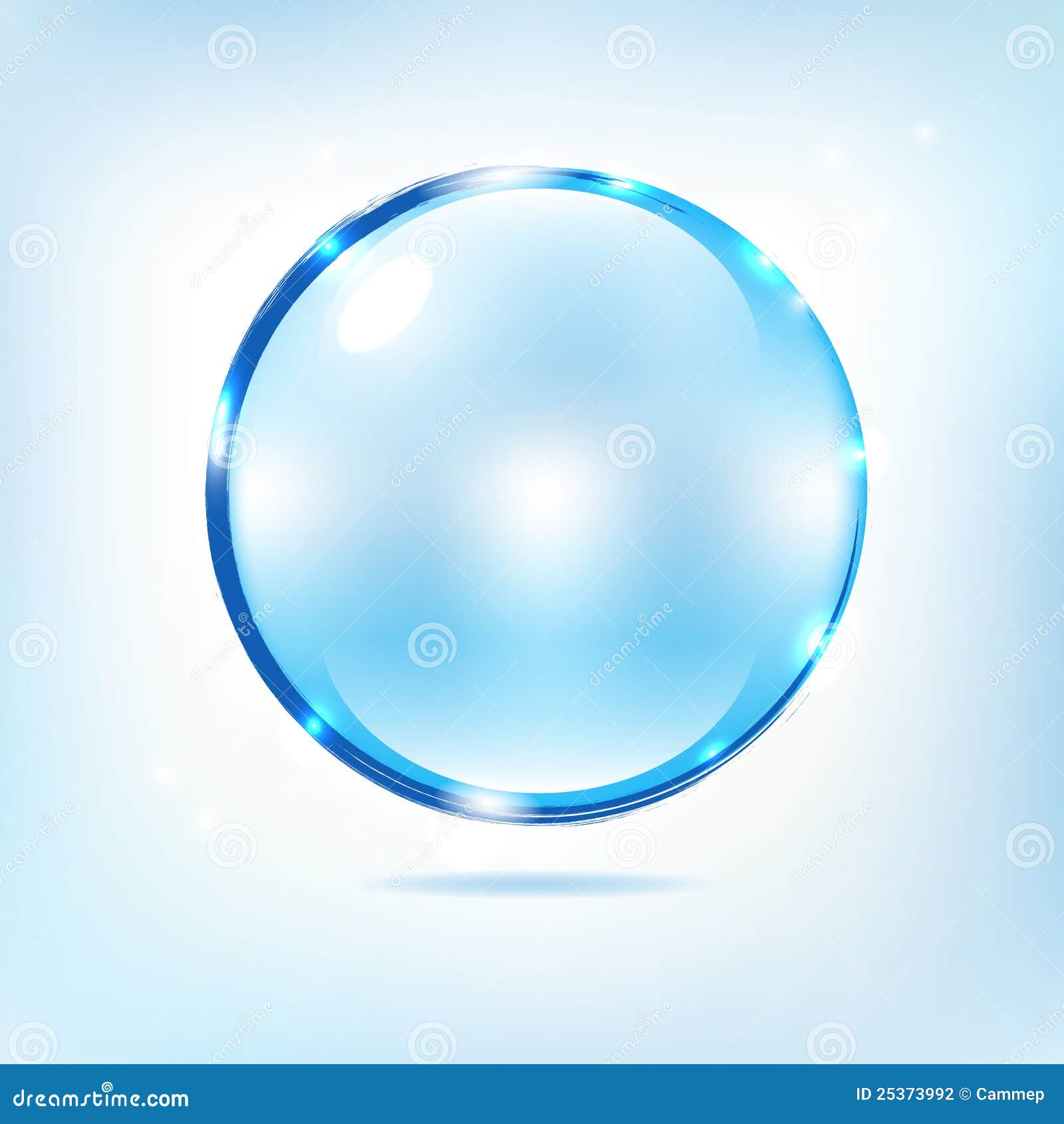 Blue Water Splash Ball stock illustration. Illustration of beach - 25373992