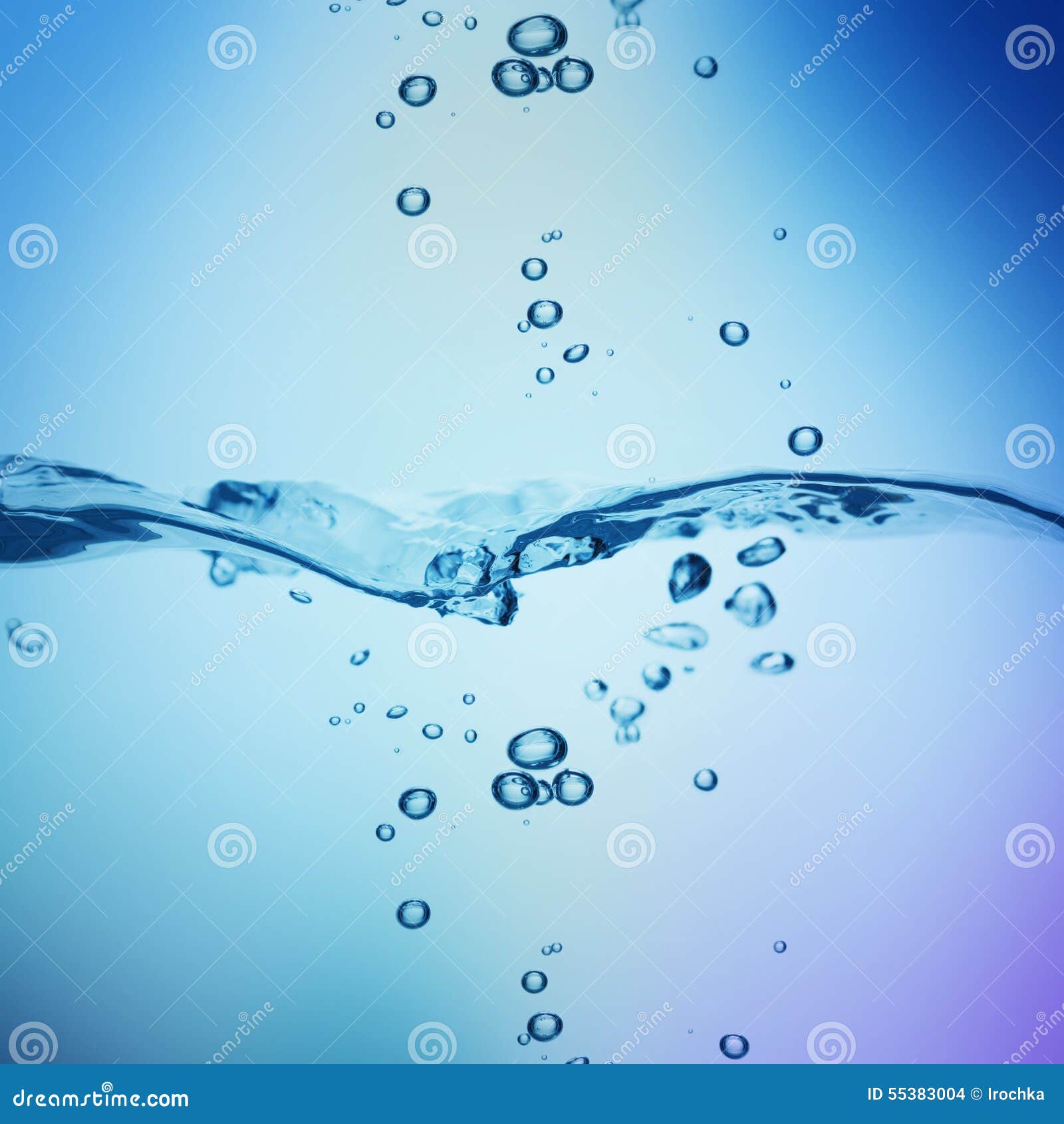Blue water splash isolated stock photo. Image of wave - 55383004