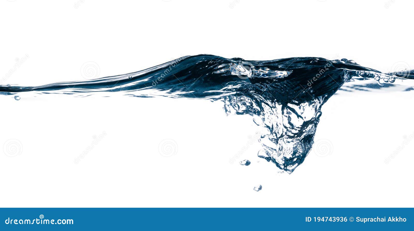 Abstract Wave Water Isolated on White Background Stock Photo - Image of ...