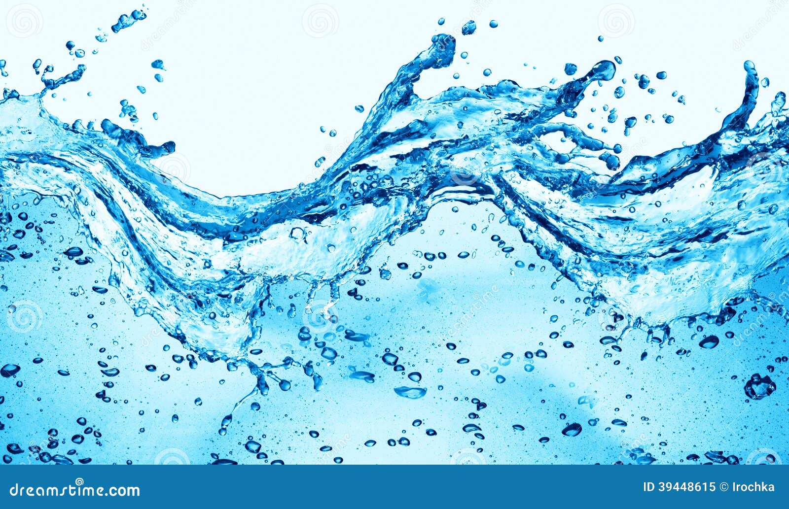 Blue water splash isolated stock image. Image of clean - 39448615