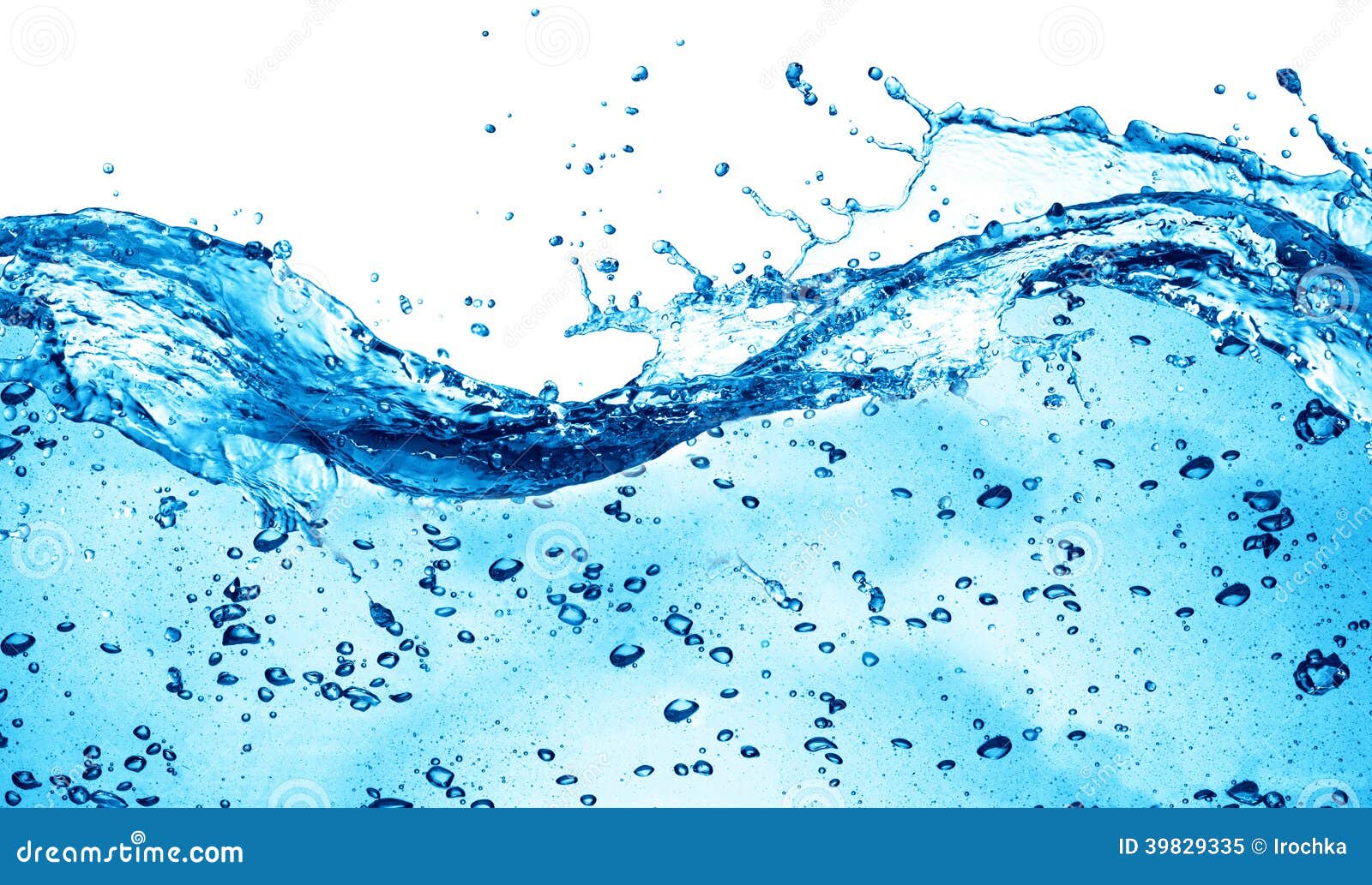 Blue water splash isolated stock image. Image of drop - 39829335
