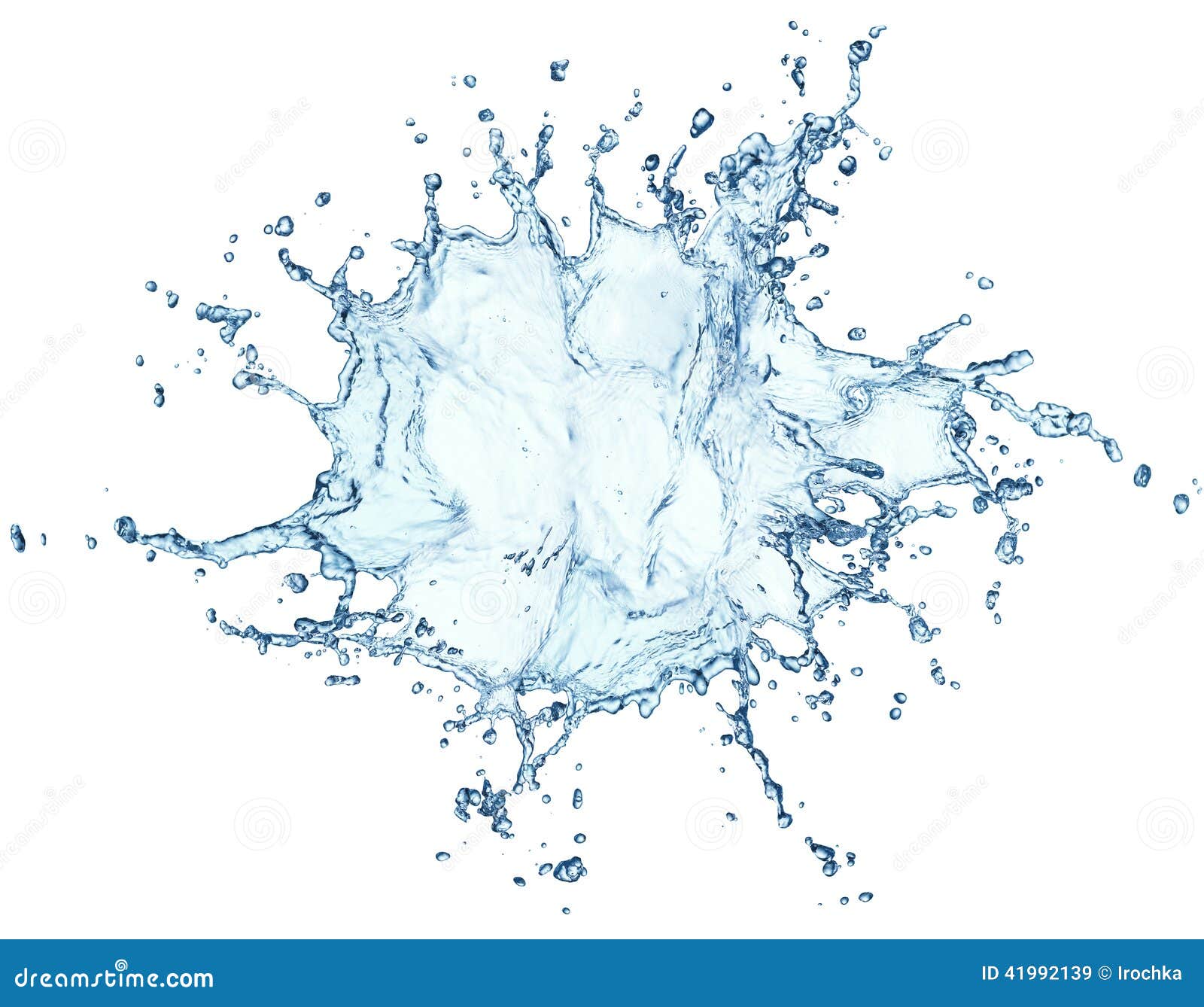 Blue water splash isolated stock image. Image of abstract - 41992139