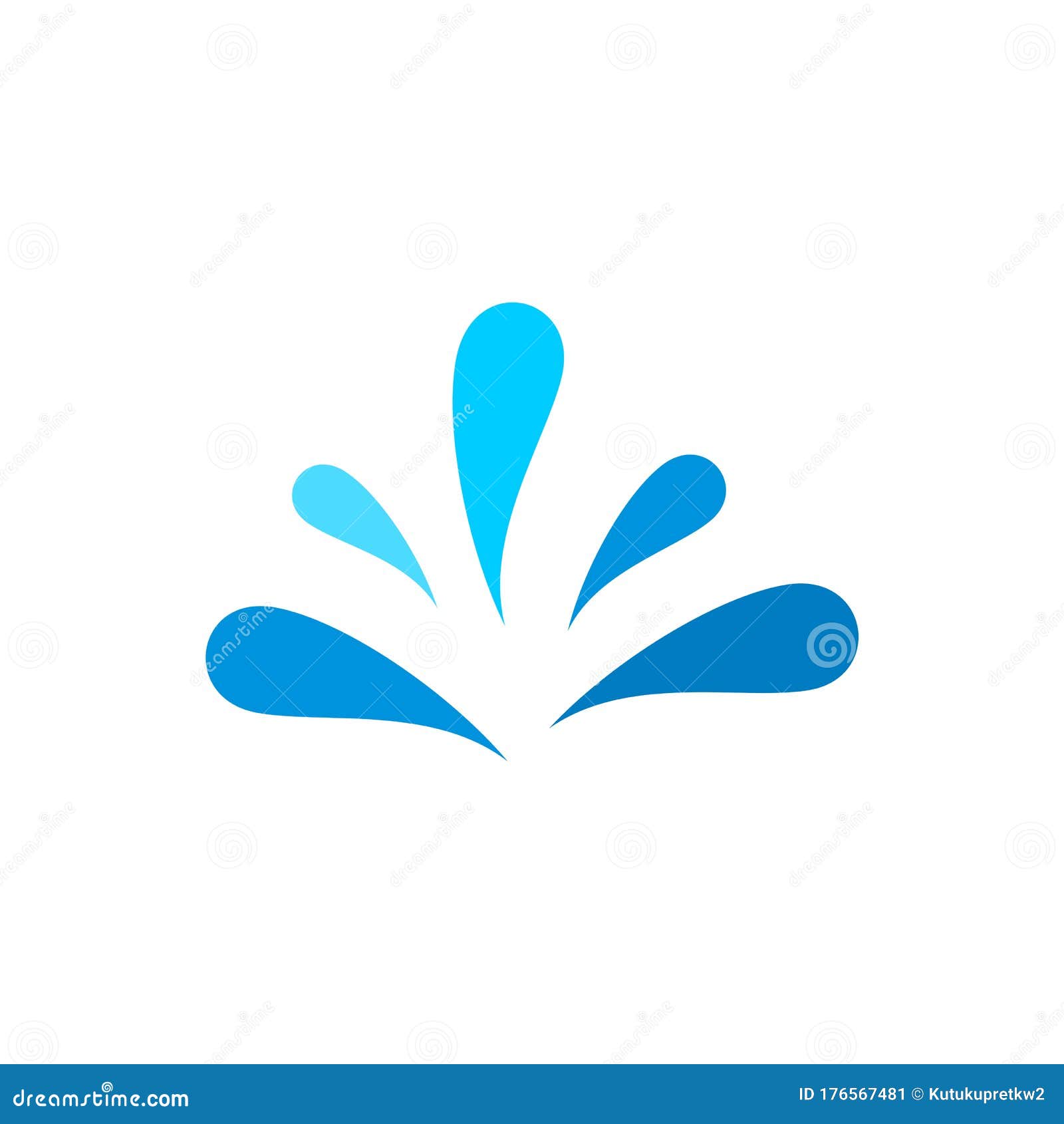 Blue Water Splash Logo Template Illustration Design. Vector EPS 10 ...