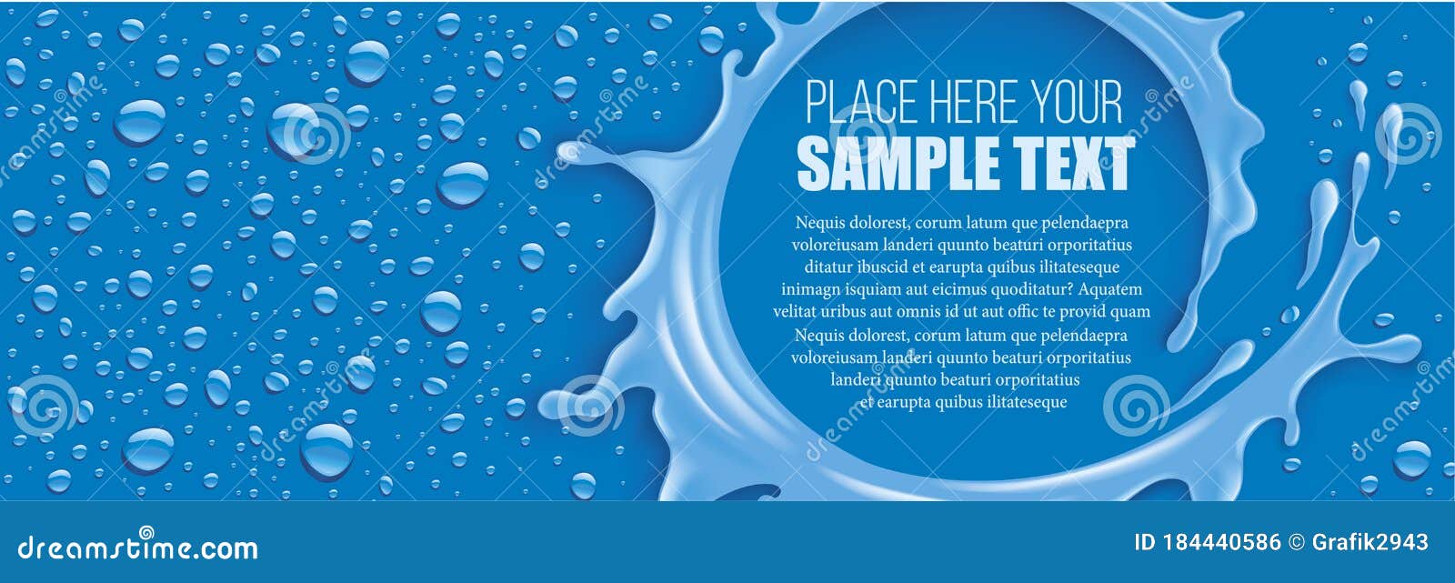 Water Splash Letters Font Cartoon Vector | CartoonDealer.com #74116473