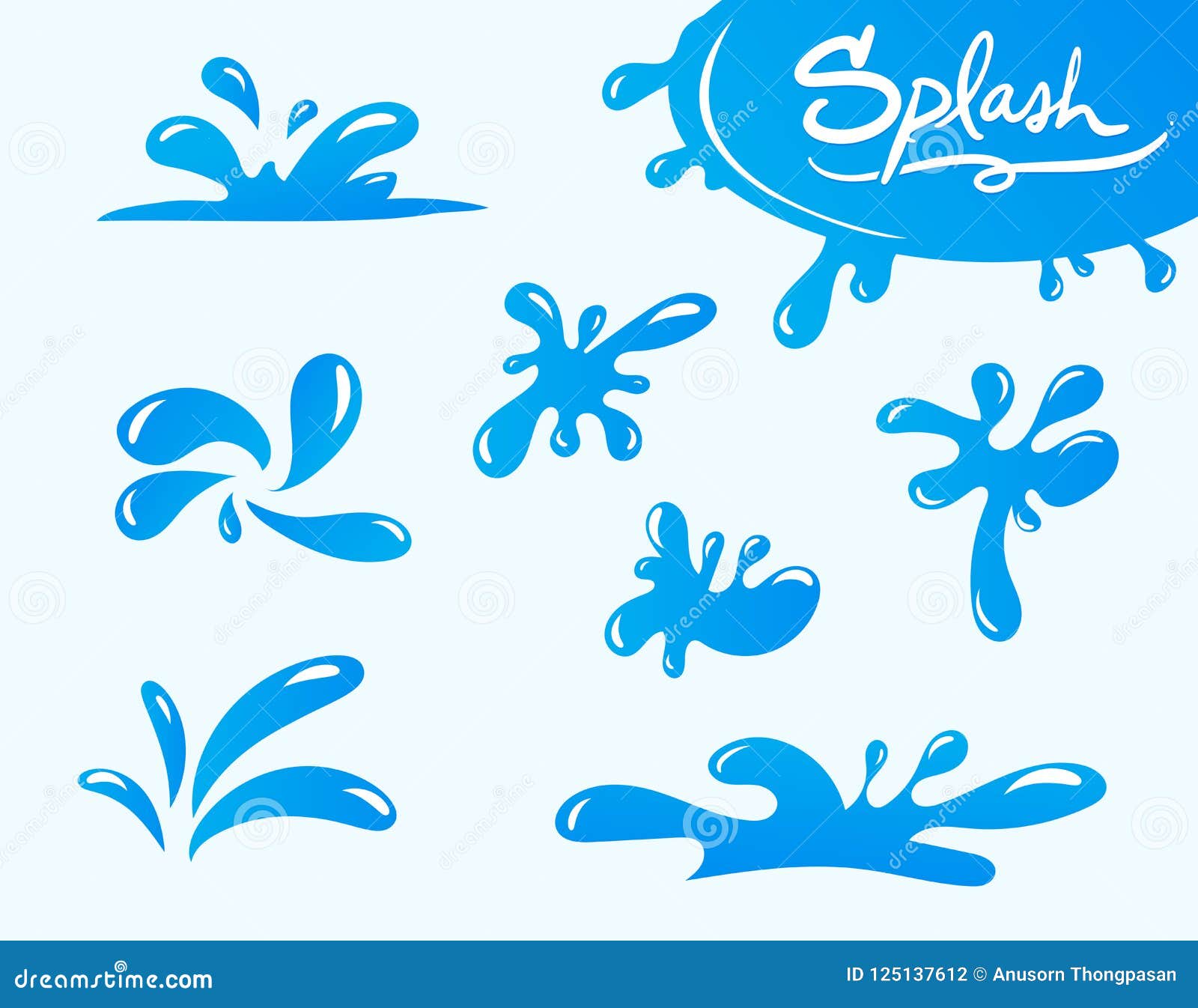 Water Splash Graphic Design