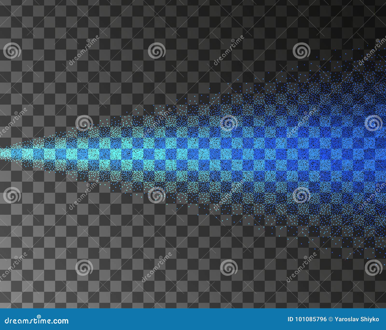 Blue Water Spray Mist of Atomizer, Neon Effect. Vector Cosmetic Effect ...