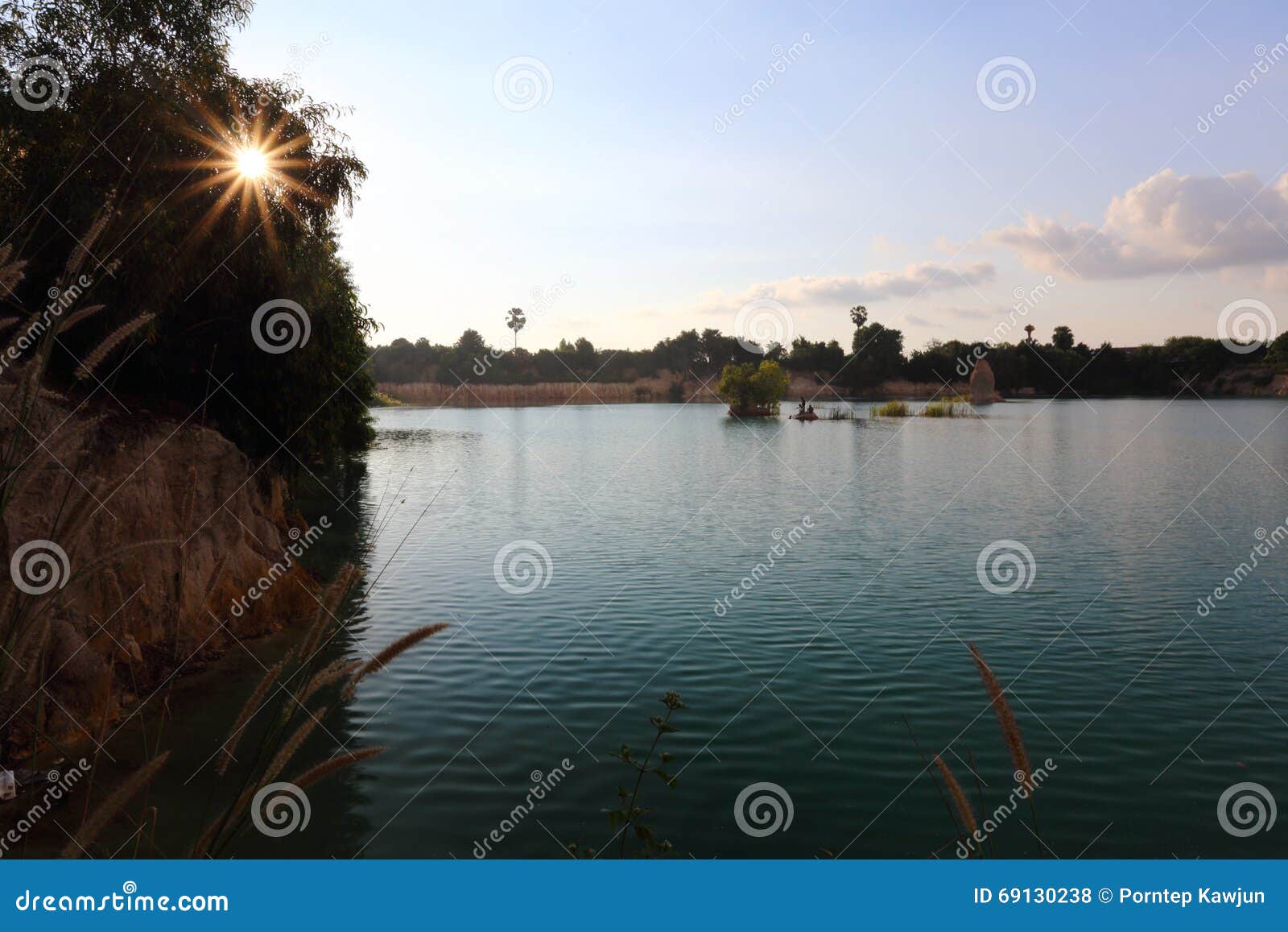 Blue water and stone stock photo. Image of river, nature - 69130238