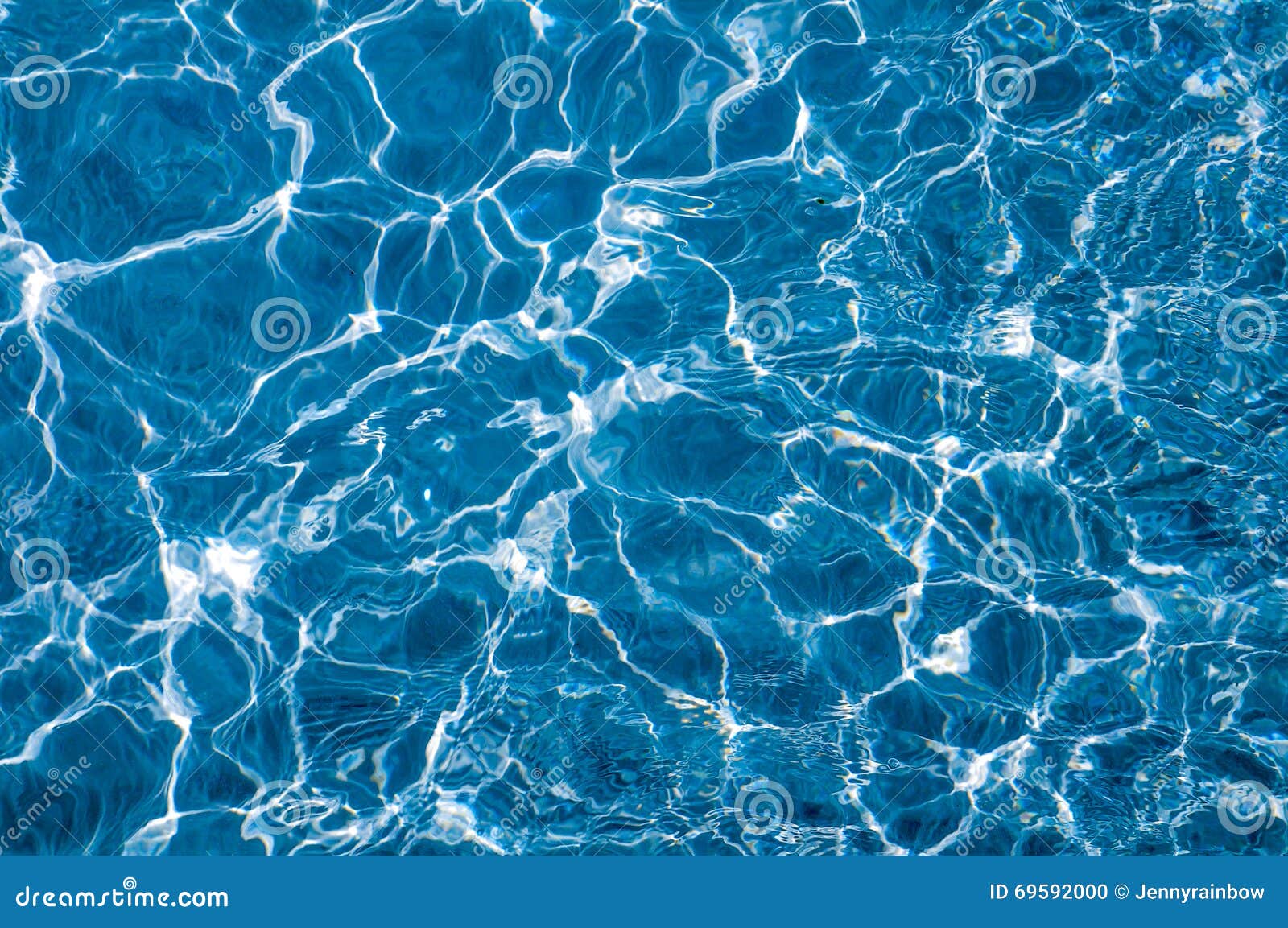 Blue Water with Sunny Reflections Texture Stock Photo - Image of water ...