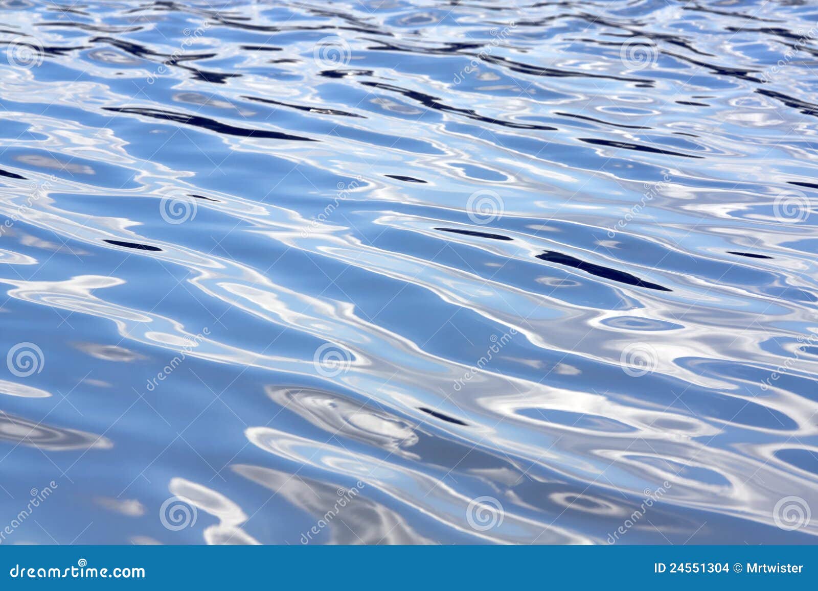 Blue water surface stock photo. Image of blue, summer - 24551304
