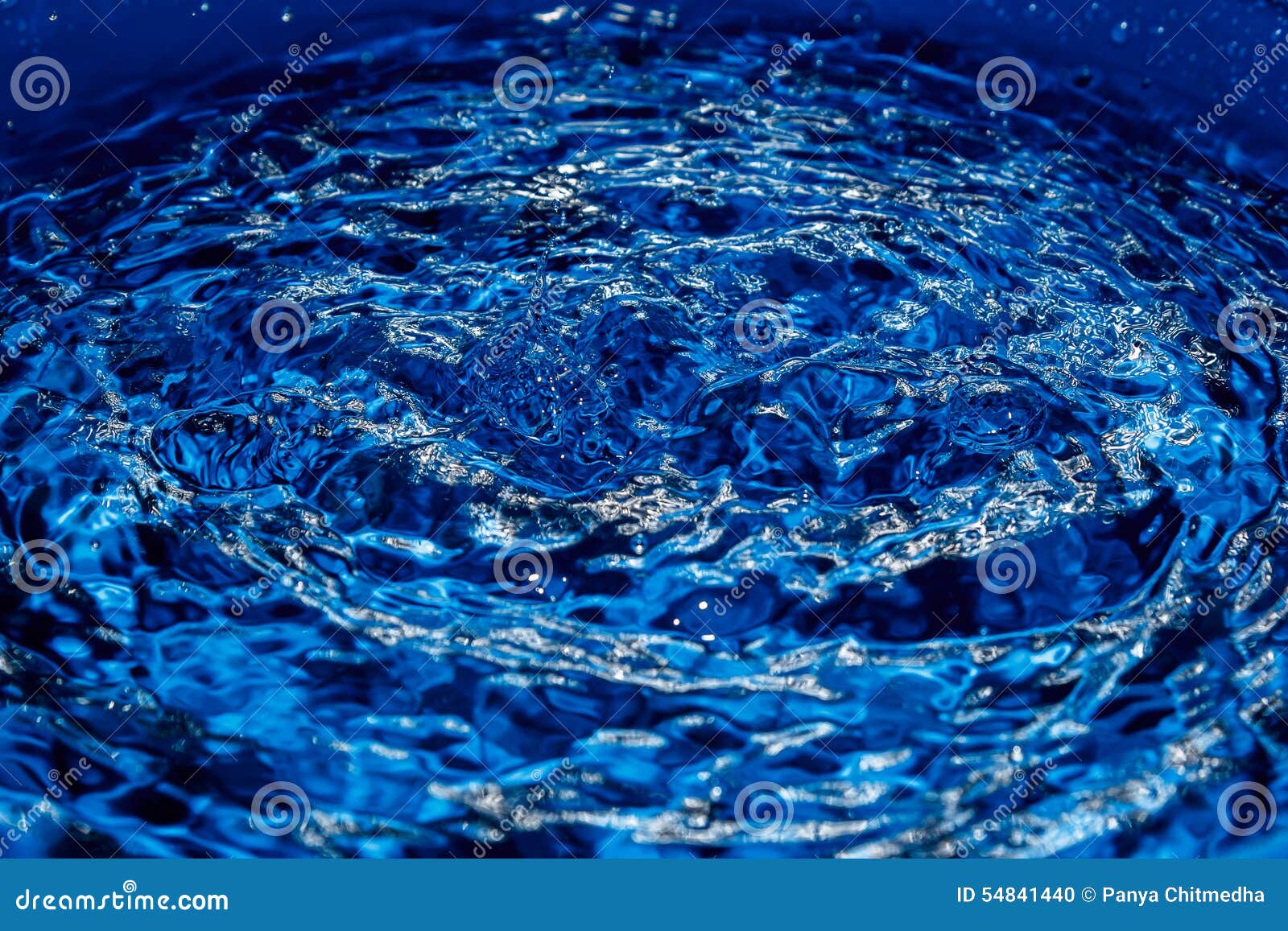 Blue water surface stock photo. Image of abstract, liquid - 54841440