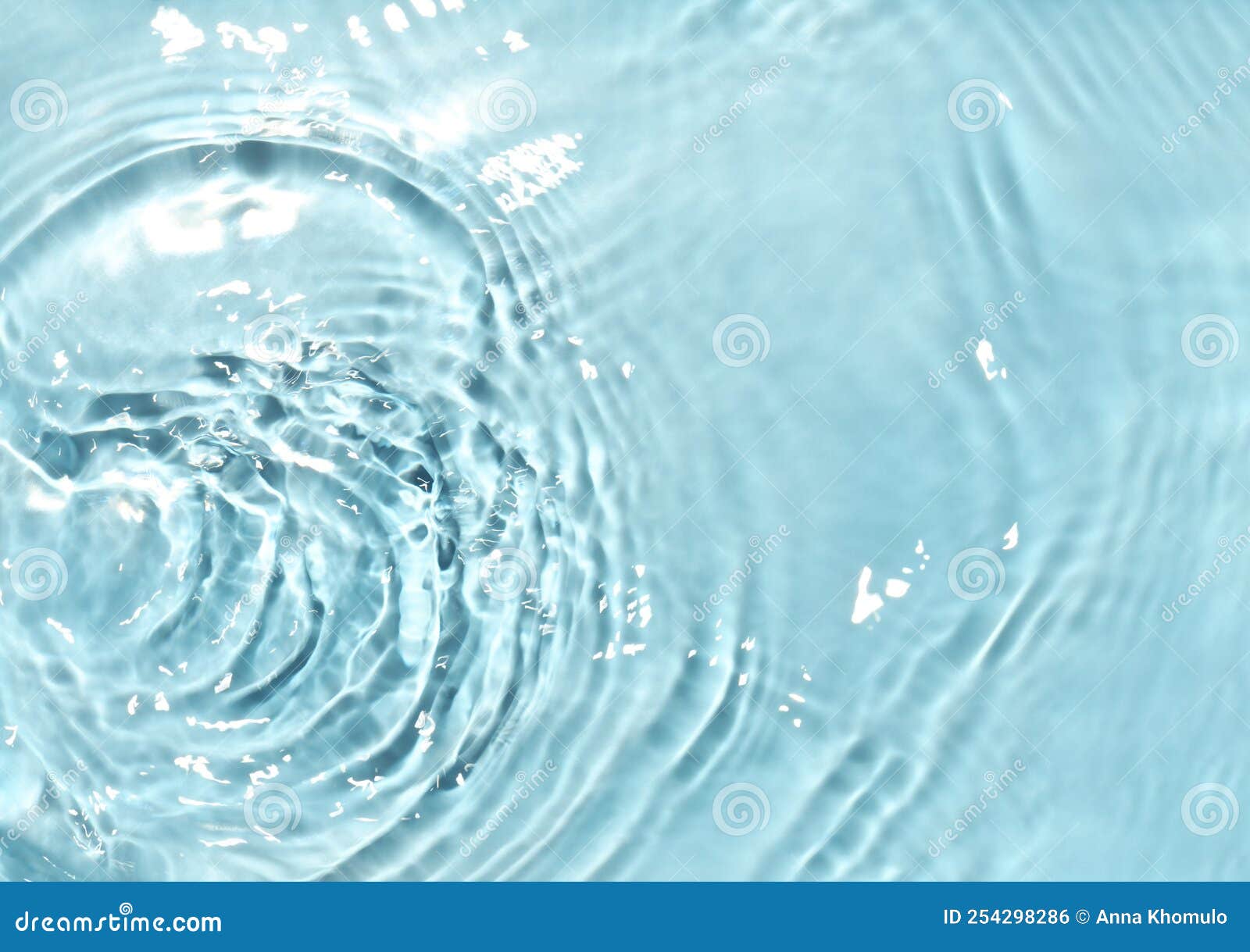 Blue water surface stock photo. Image of backdrop, clear - 254298286