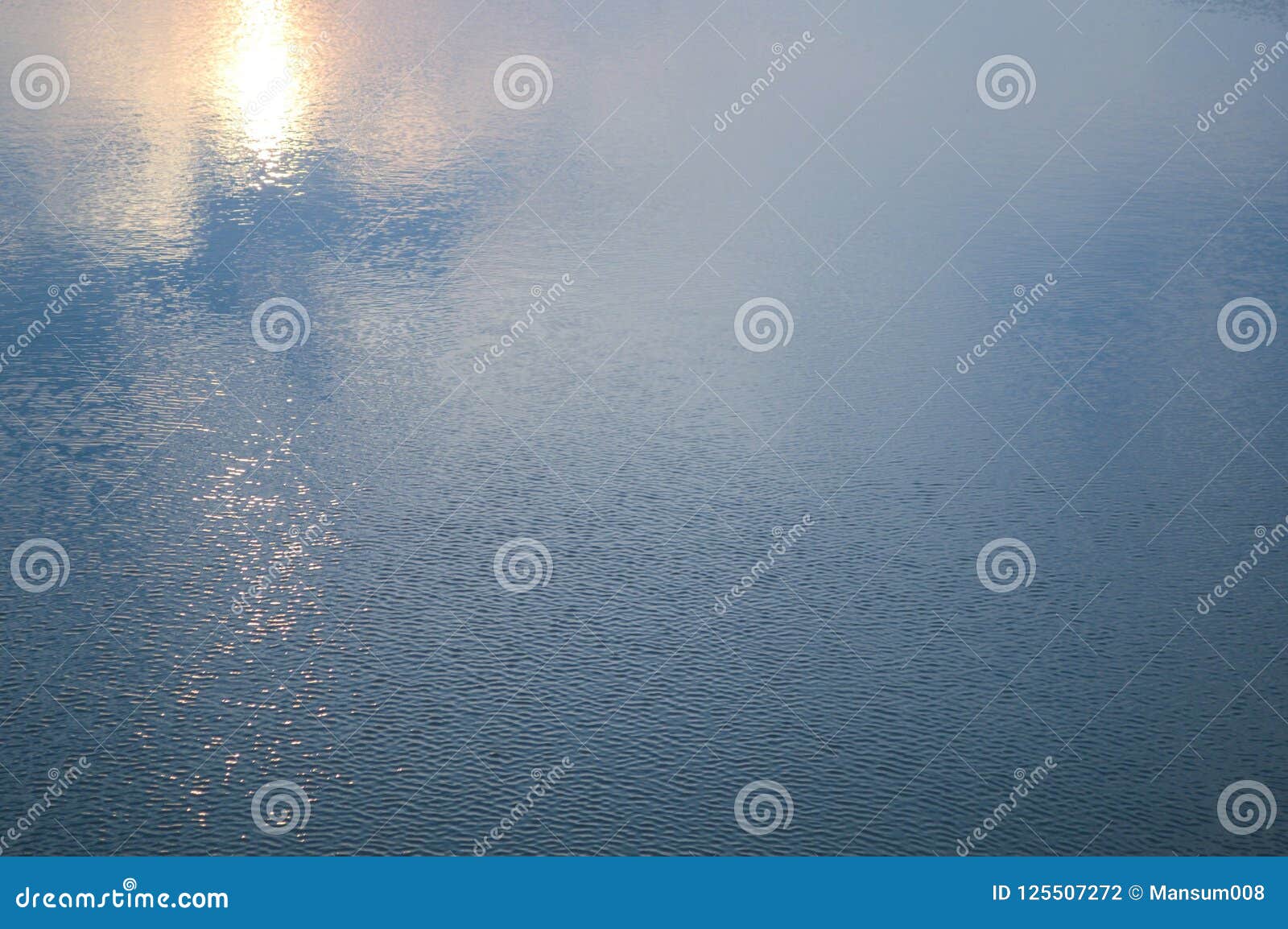 Blue Water Surface on Fish Pond Stock Photo - Image of pond, lake ...