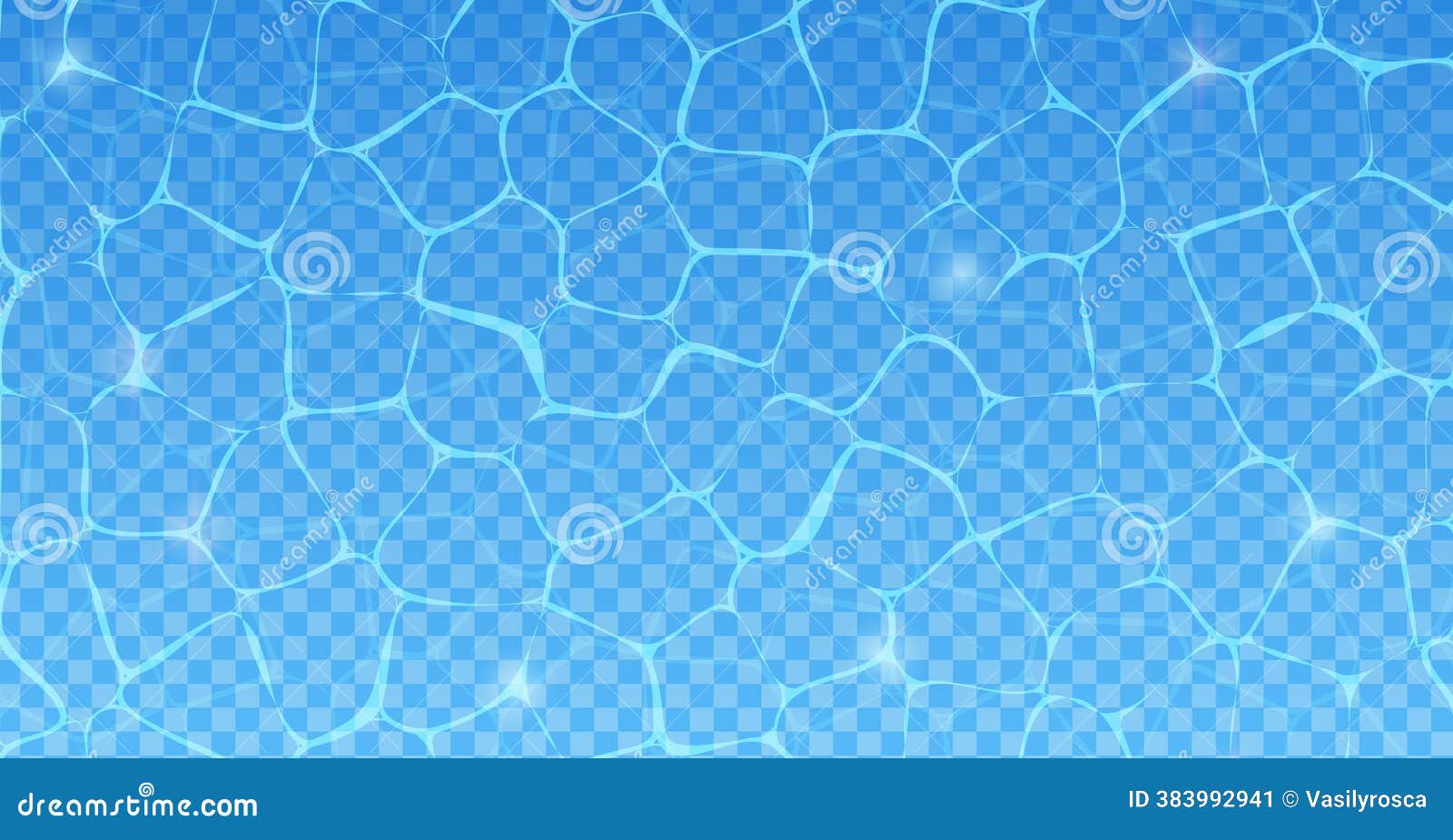 Blue Water Surface Rippling Wave Pattern. Water Swimming Pool Surface ...