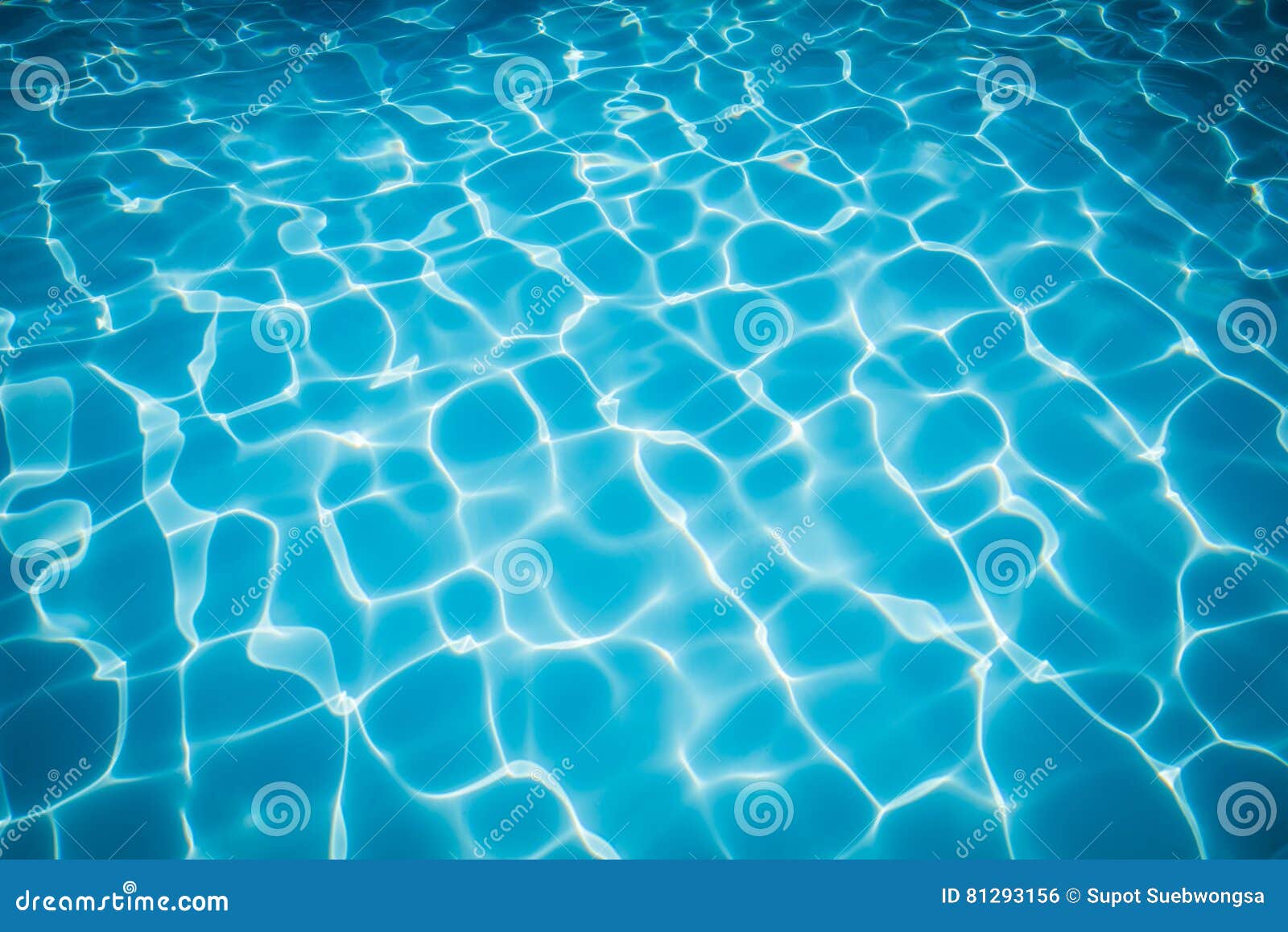 Blue Water Surface with Sun Reflection Stock Photo - Image of nature ...