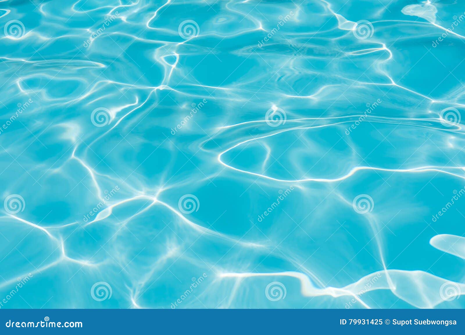 Blue Water Surface with Sun Reflection in Swimming Pool Stock Image ...