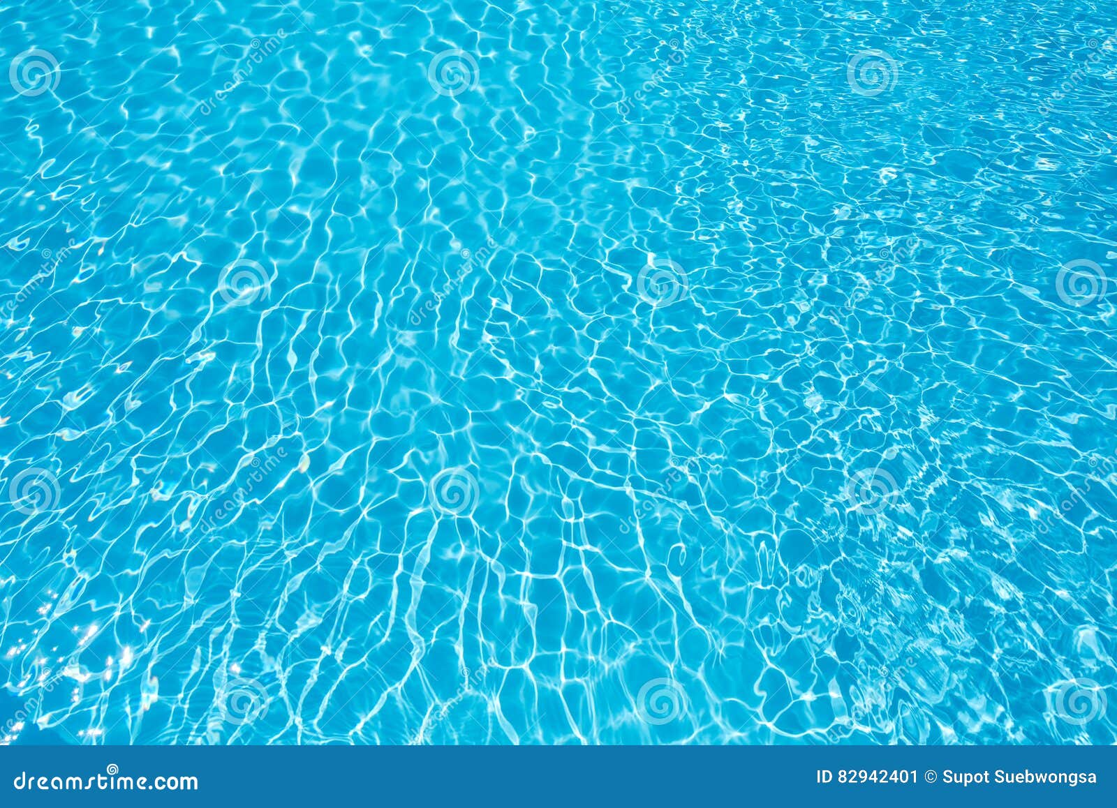 Blue Water Surface with Sun Reflection in Swimming Pool Stock Image ...