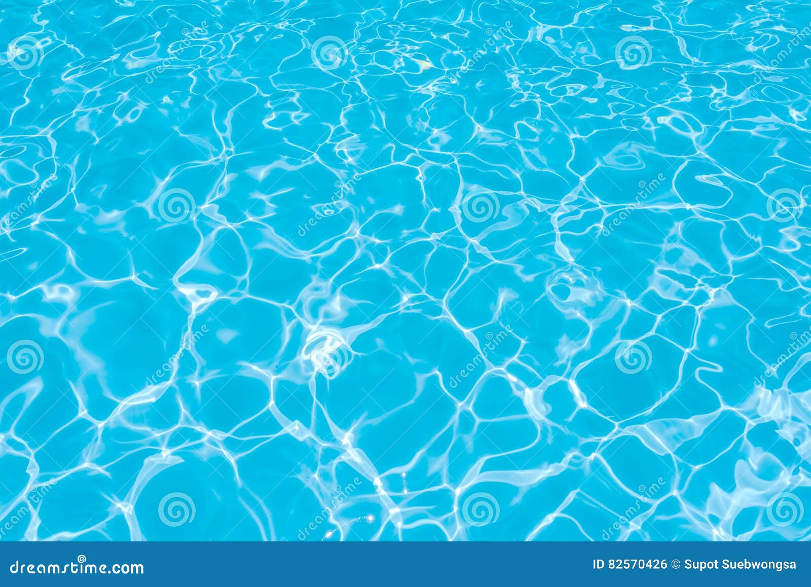 Blue Water Surface in Swimming Pool with Sun Reflection Stock Photo ...