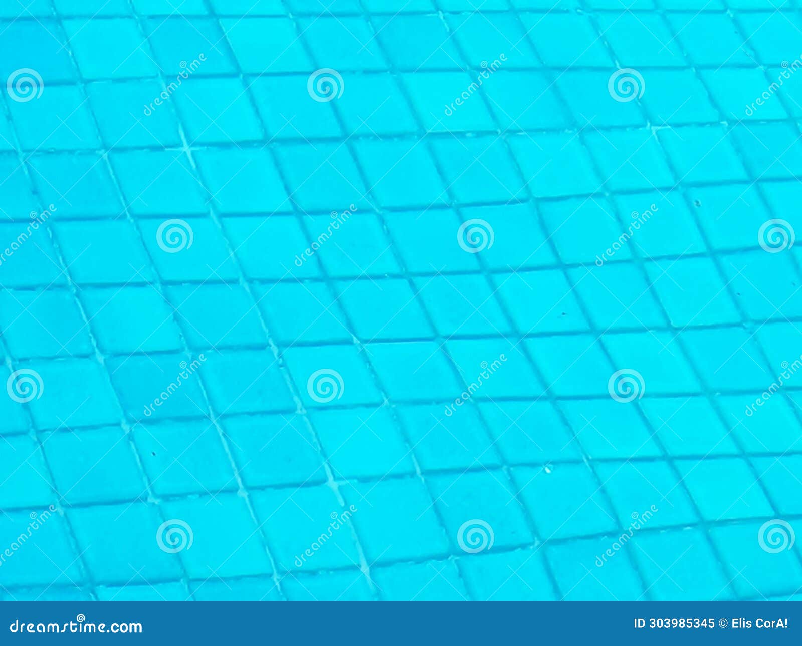 Blue Water Surface in Swimming Pool with Sun Reflection. Summer and ...