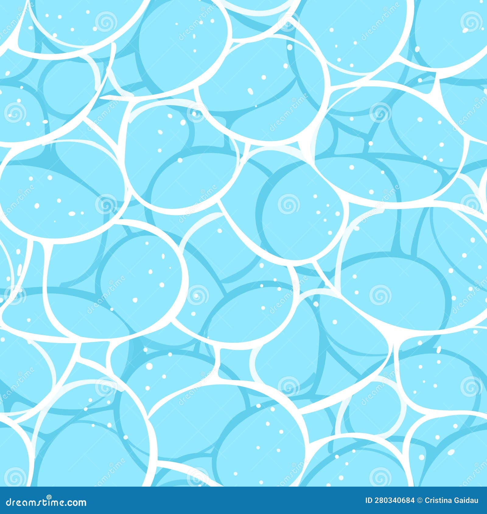 Blue Water Surface Texture Seamless Pattern Vector Illustration Stock ...