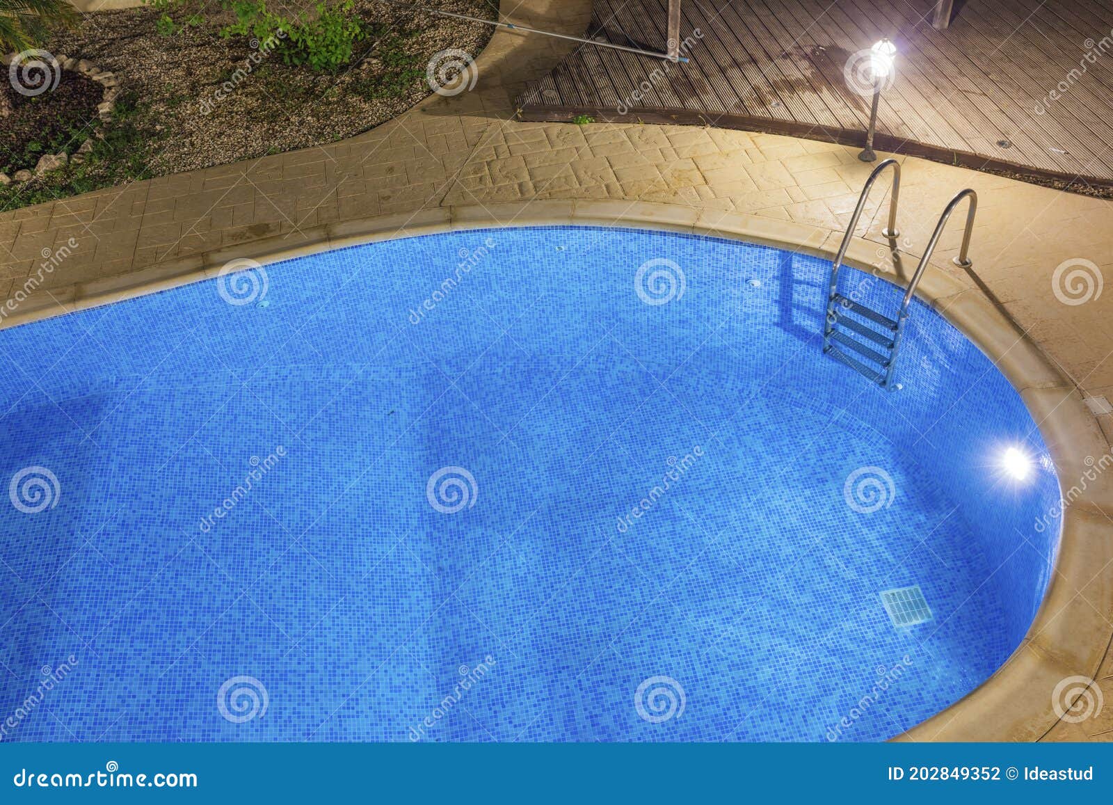 Blue Water Swimming Pool Close Up View Stock Photo - Image of modern ...