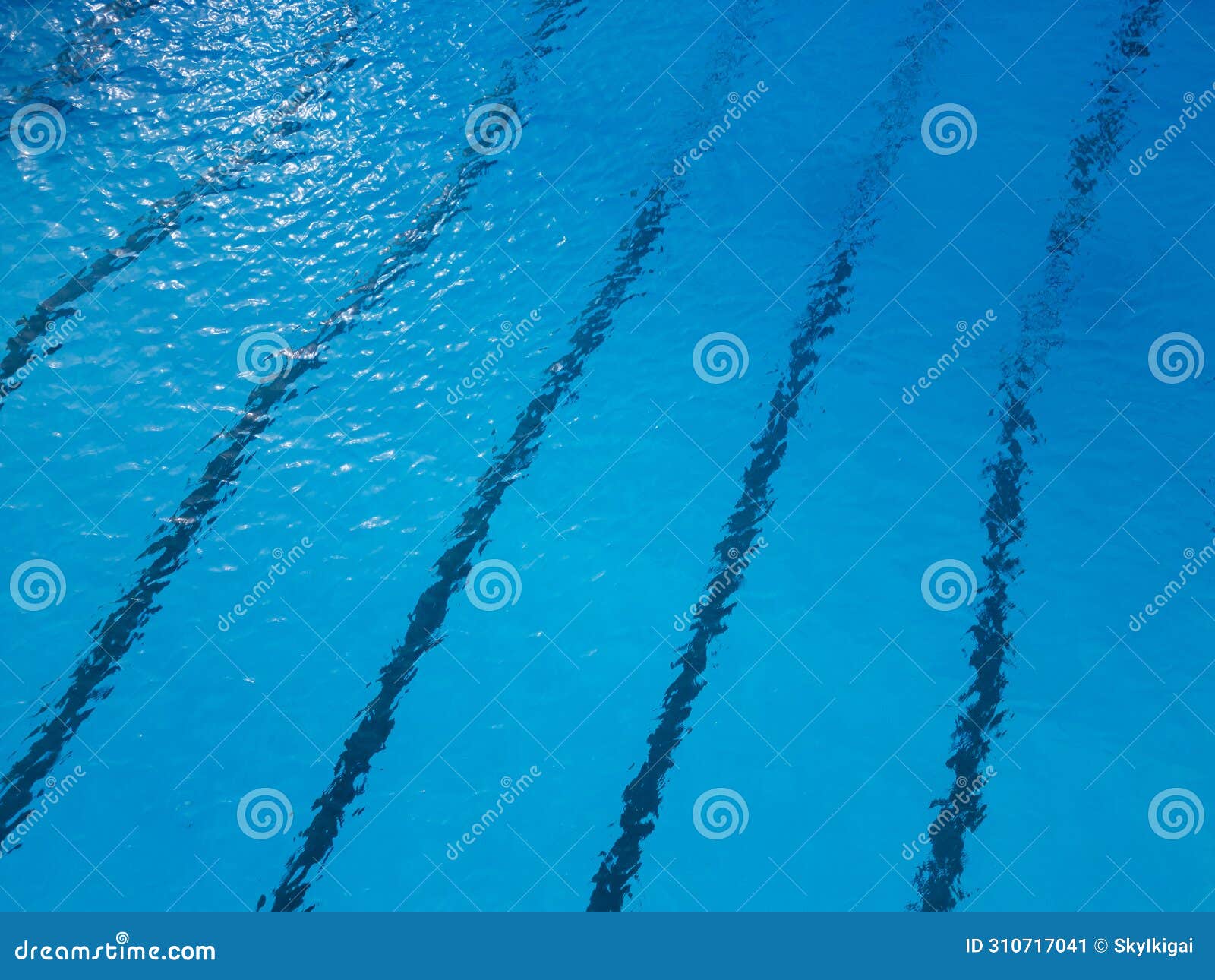 Blue Water Swimming Pool without People Stock Image - Image of ...