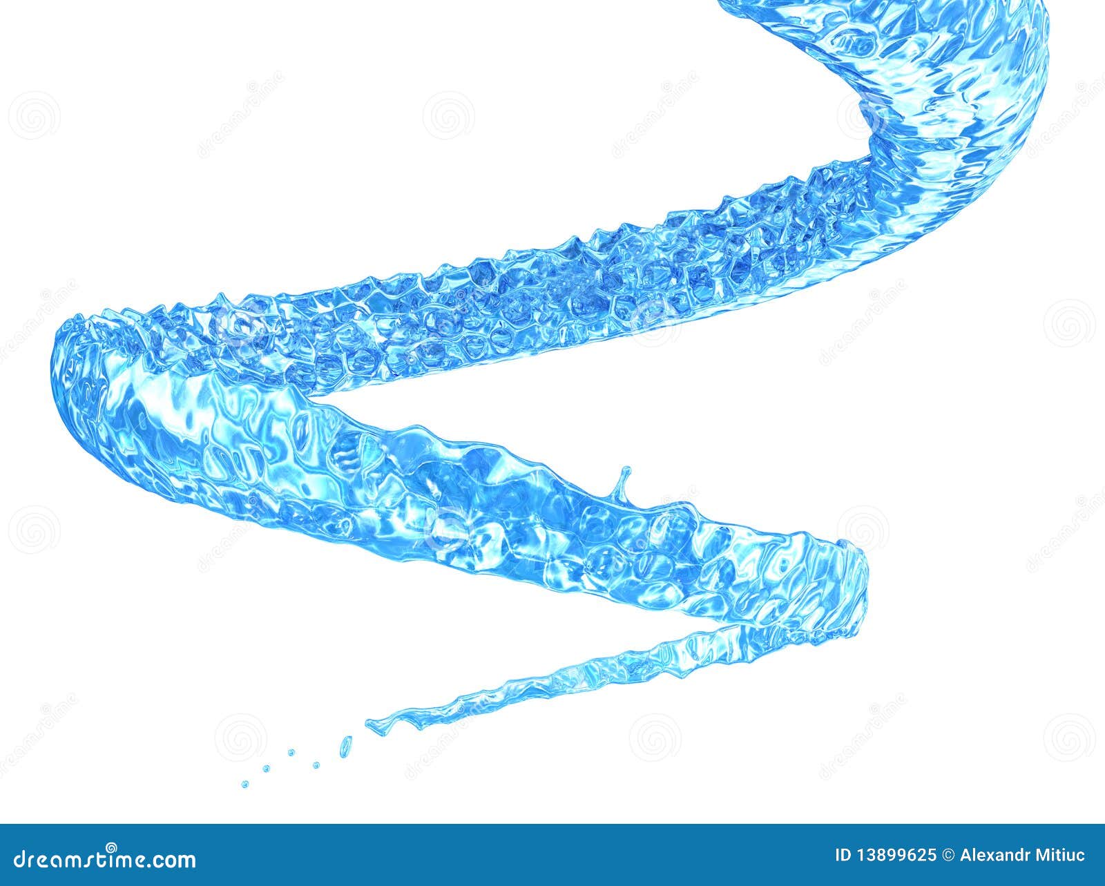 Water Swirl With Bubbles Cartoon Vector | CartoonDealer.com #8853457