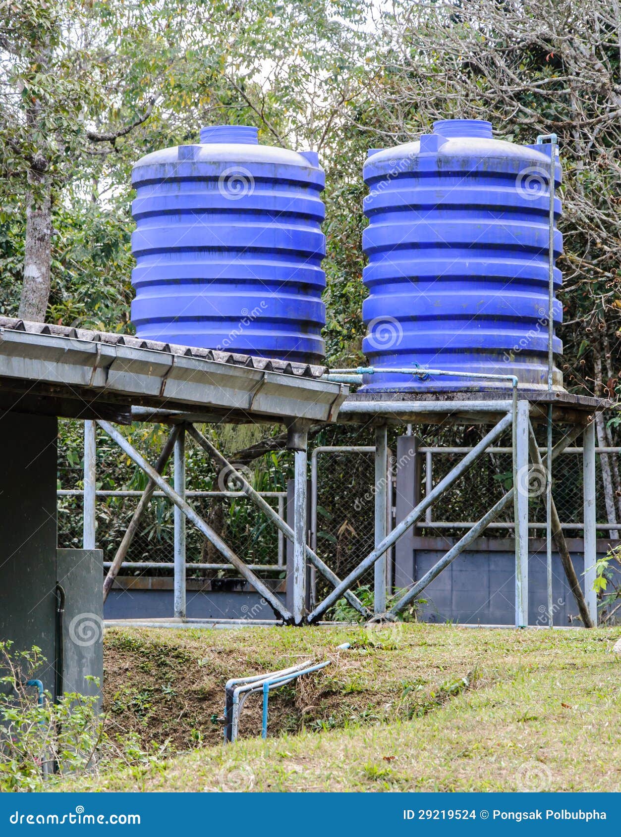 Blue water tank stock photo. Image of drinking, large - 29219524