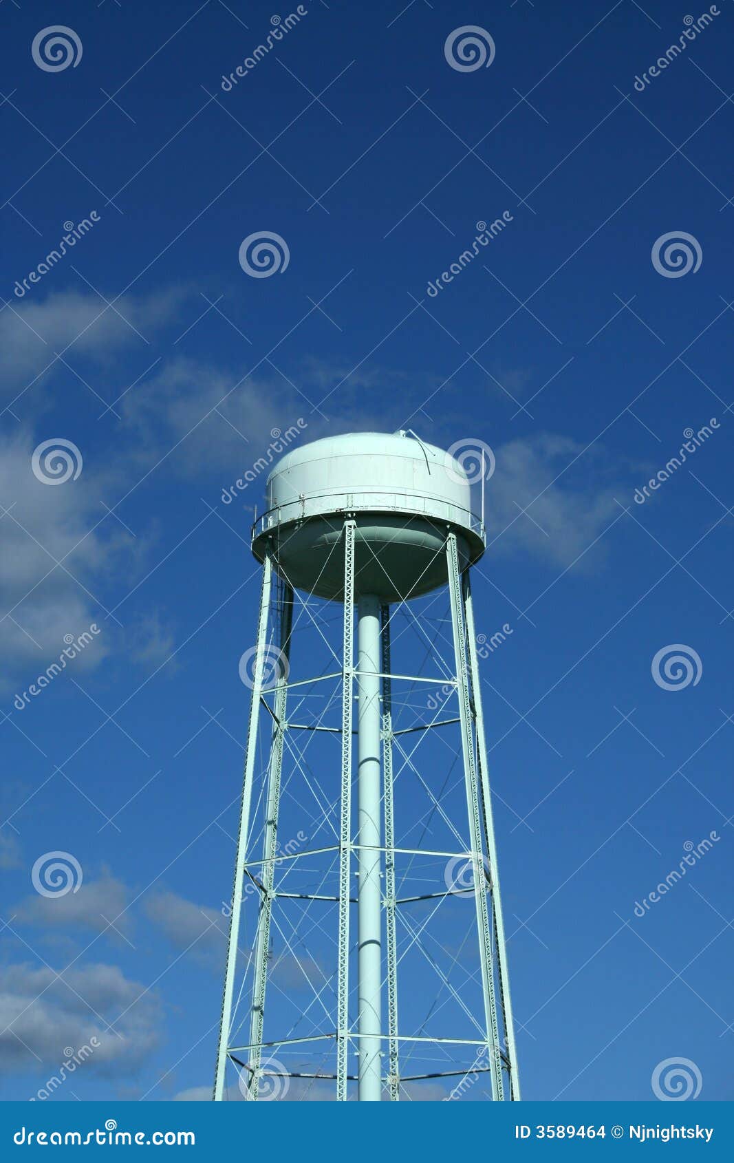 Blue water Tower stock photo. Image of container, tall - 3589464