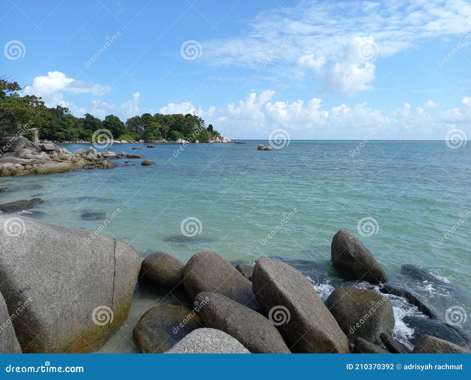 Blue Water at Trikora Beach Stock Photo - Image of trikora, blue: 210370392