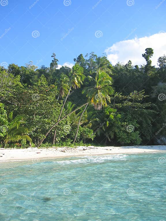 Blue Water and Tropical Beach Stock Image - Image of beauty, color: 2188417