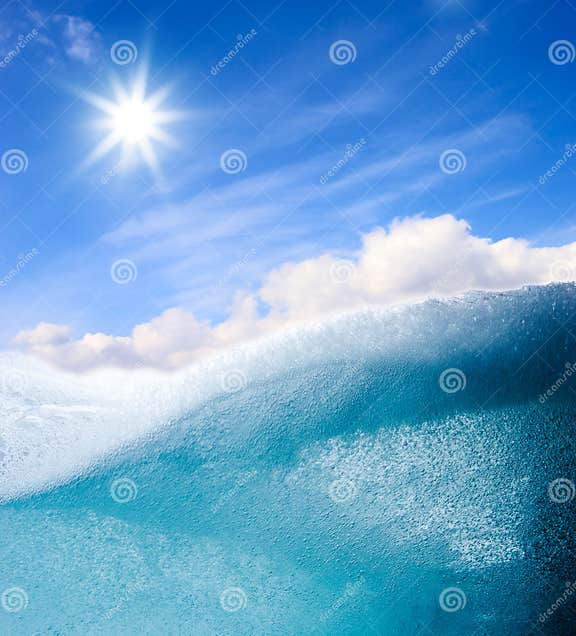 Blue water vawe stock image. Image of fresh, clear, plash - 18760503