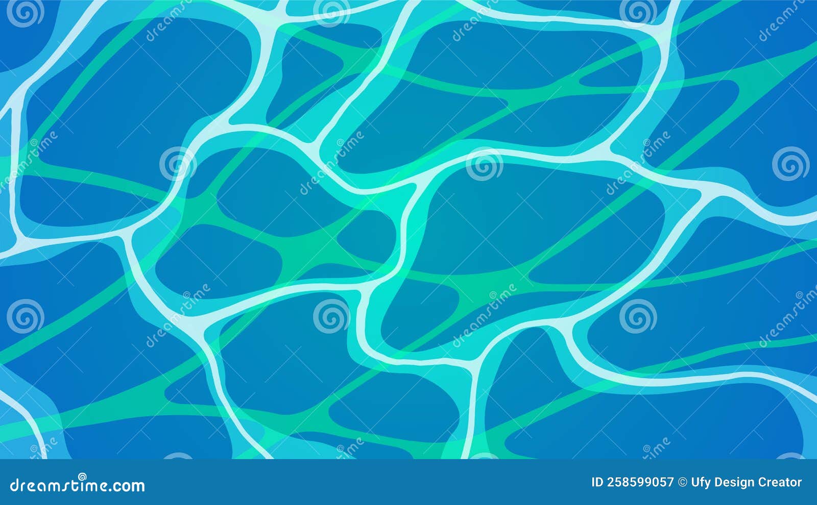 Blue Water Wave Background Part 02 Stock Vector - Illustration of flow ...